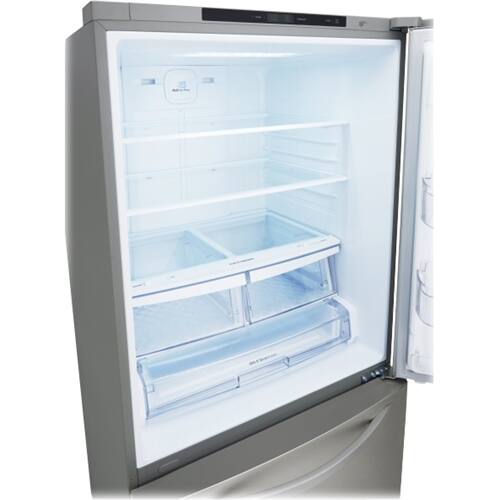 Lg 33 Wide Large Capacity Bottom Freezer Refrigerator Stainless