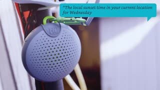 Best Buy: Boompods Aquablaster Smart Portable Bluetooth Speaker with Alexa Green/Orange 52946BCW