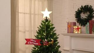 Best Buy: Mr Christmas Animated Tree Topper Santa Sleigh 49355