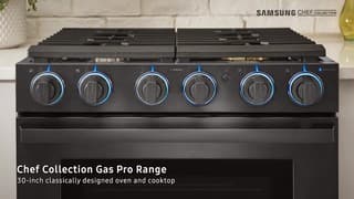 Customer Reviews: Samsung Chef Collection 5.8 Cu. Ft. Slide-In Gas ...