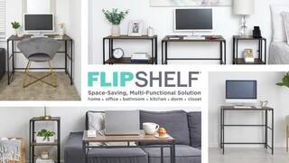 Best Buy: Flipshelf Desk Brown 39338