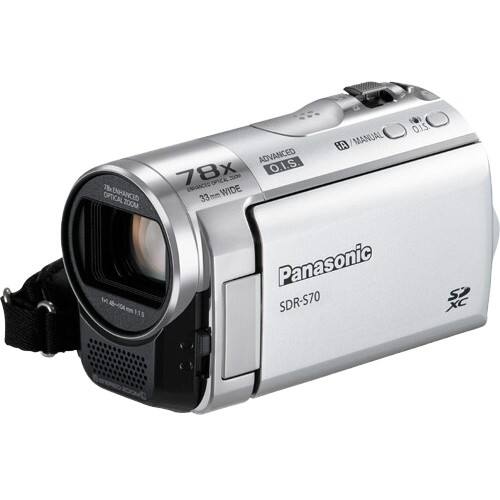 Panasonic Digital Camcorder 2.7" LCD CCD SD Silver SDR-S70 - Best Buy