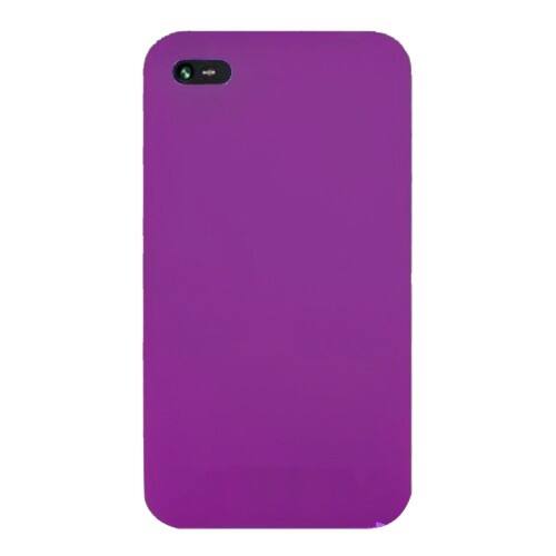 Best Buy: Fosmon Translucent Silicone Case For Apple iPhone 4 Purple ...