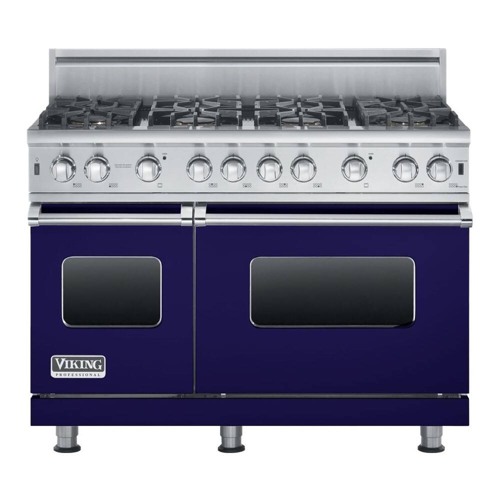 Best Buy: Viking Freestanding Double Oven Gas Convection Range Cobalt ...