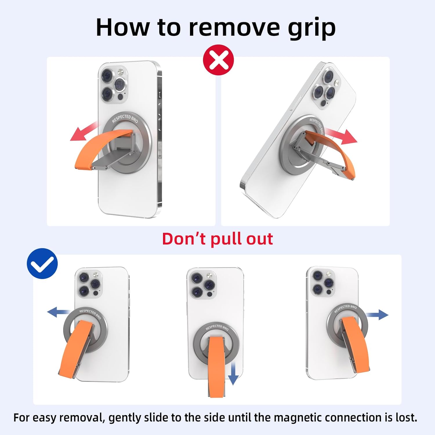 PARKER SLATER Magnetic Phone Grip Stand Orage - Best Buy