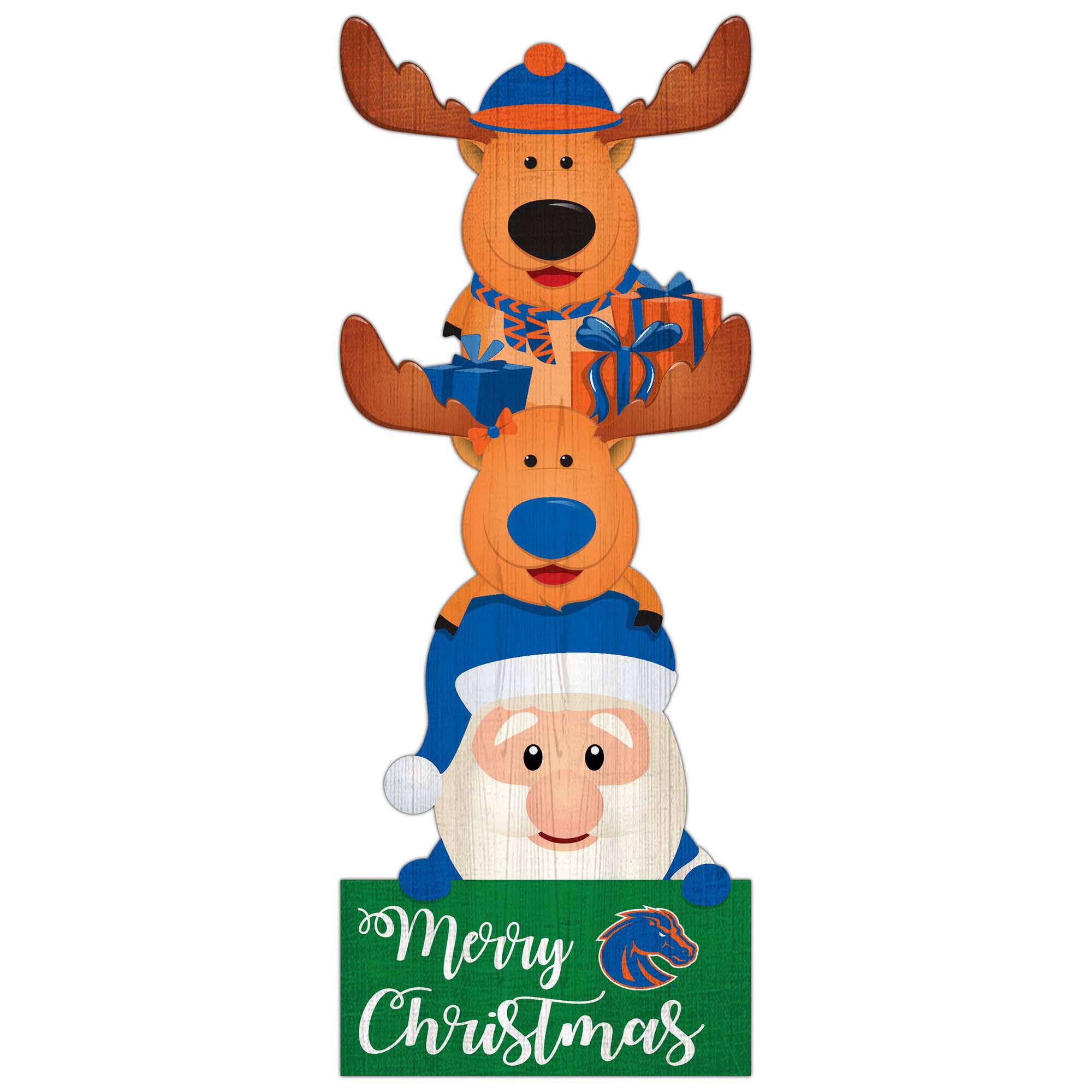 Fan Creations Boise State Broncos 31'' Santa Stack Leaner Multicolor 4194599 - Best Buy