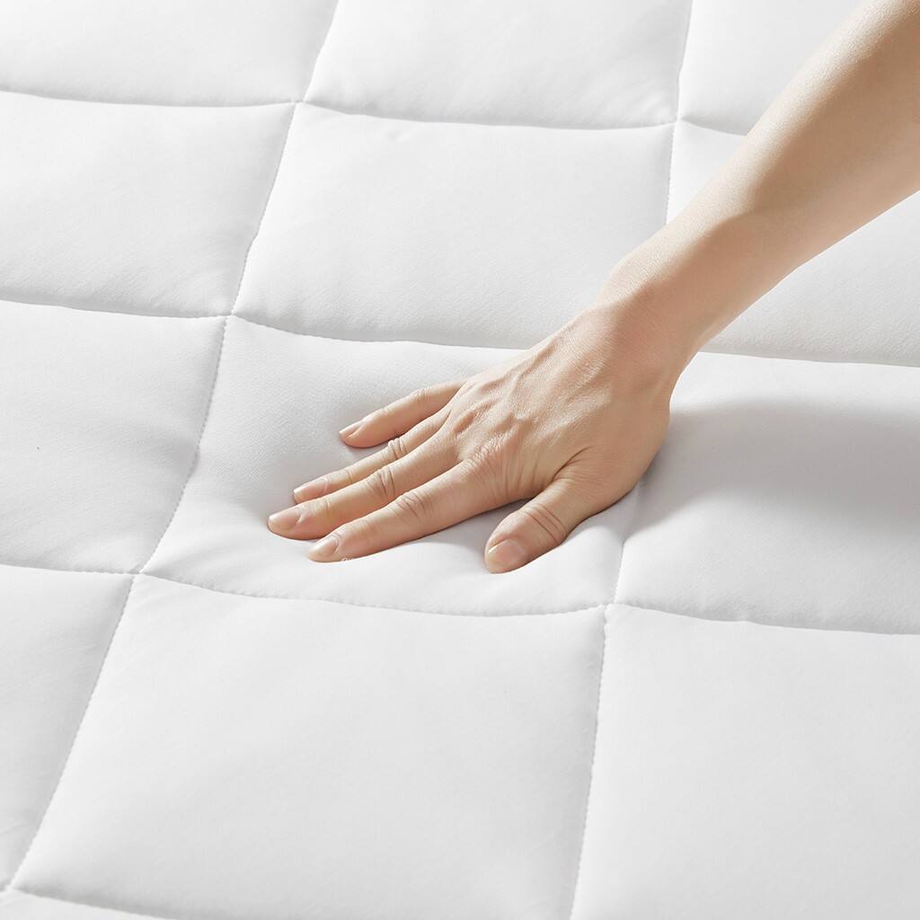 Gracie Mills Brielle Overfilled Deep Pocket Mattress Pad White 6100-61IS - Best Buy