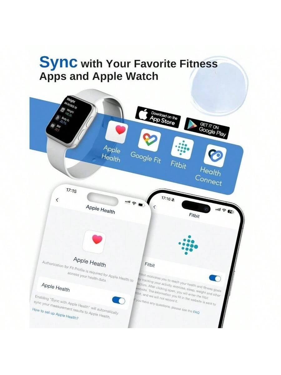 Stamp n Camp Digital scale tempered glass platform, BMI tracking ...