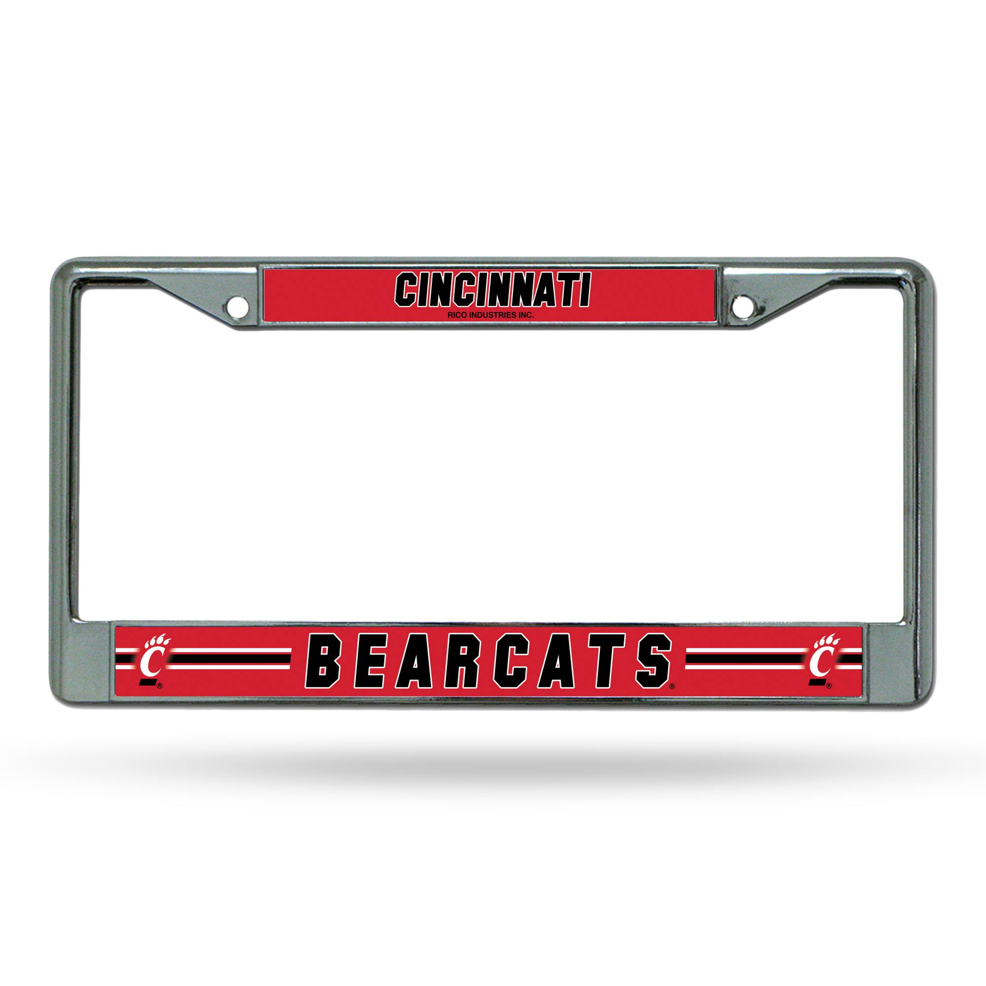 Rico Industries Cincinnati Bearcats Chrome Metal License Plate Frame ...