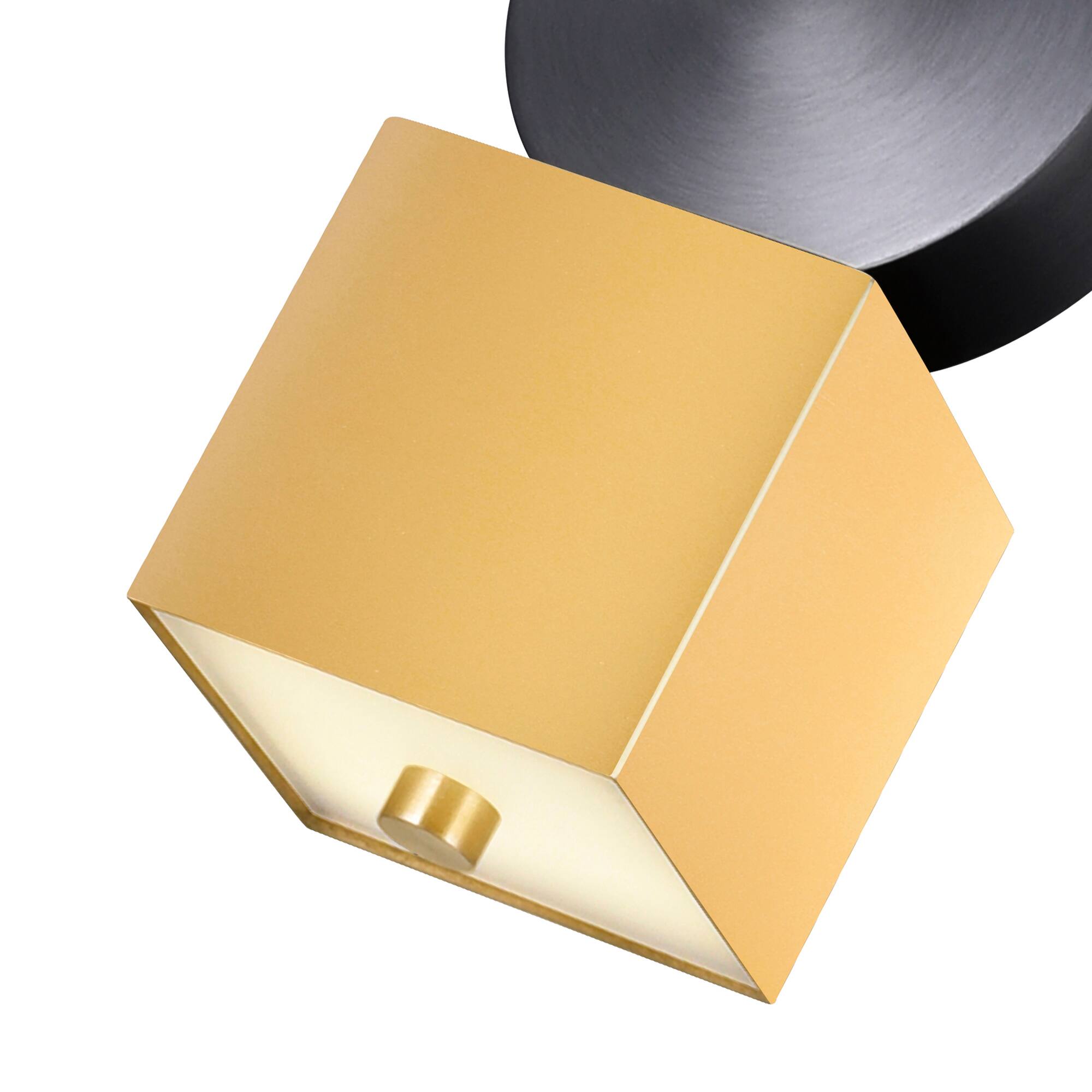 CWI Lighting Saleen LED Mini Pendant With Finish Sun Gold & Black ...