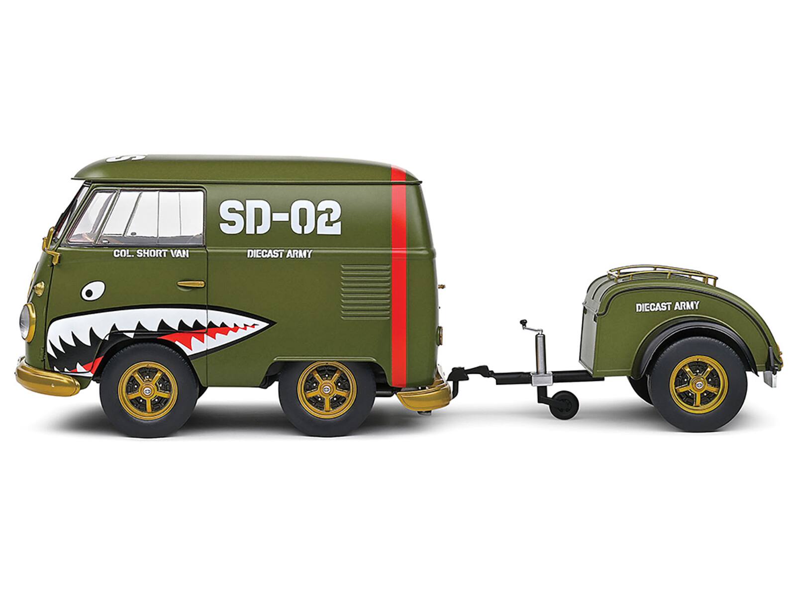 1950 Volkswagen Kool Kombi Van with Trailer "Army Fighter" with ...