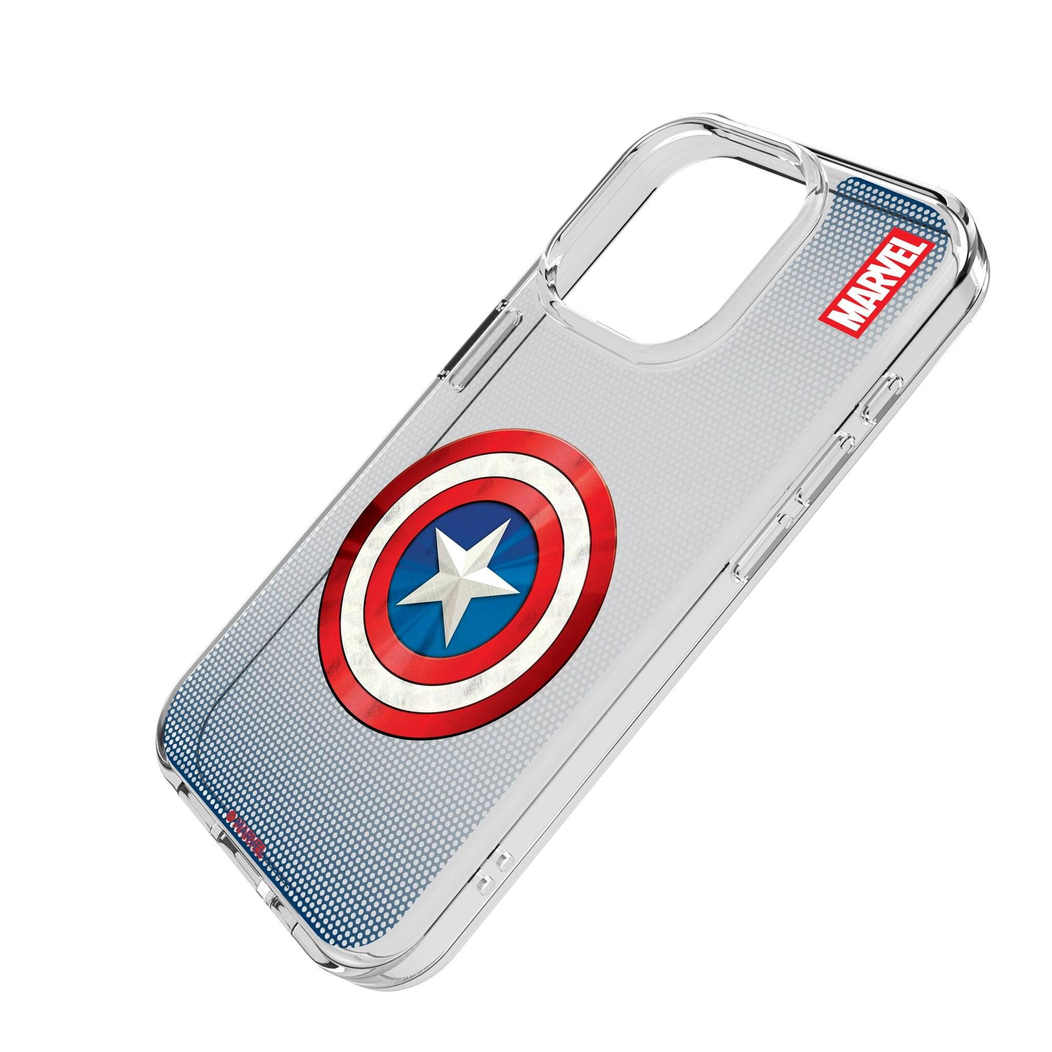 Keyscaper Marvel Grid Clear Phone Case Apple iPhone 16 Pro Max Captain ...
