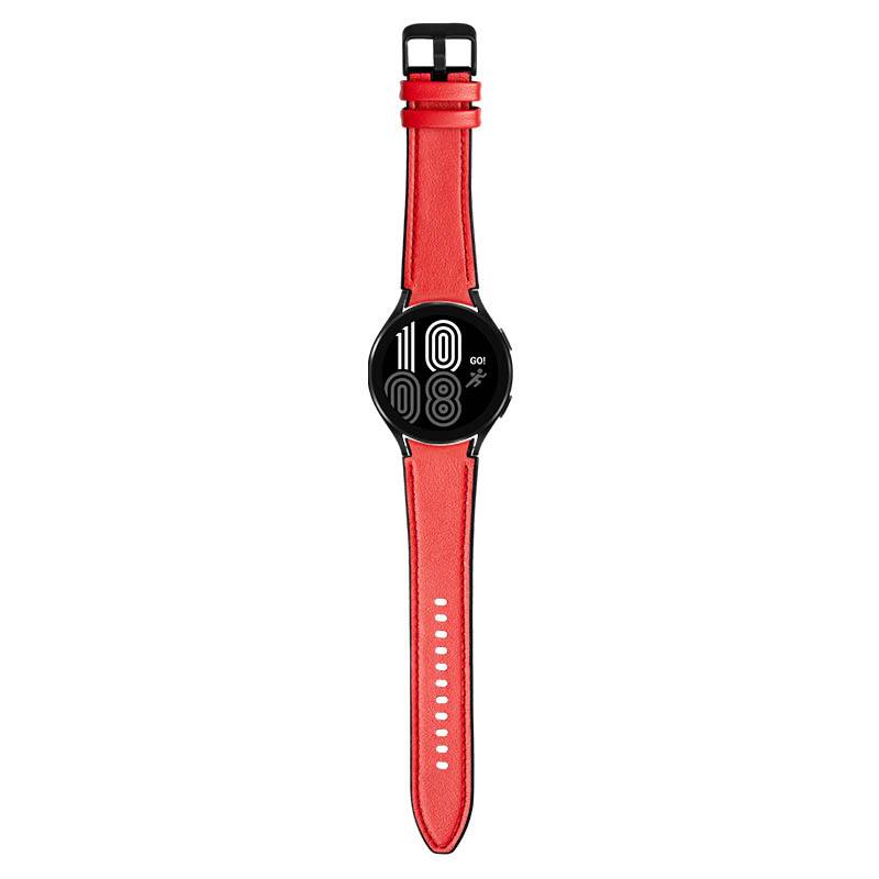 StrapsCo Hybrid Strap Leather and Rubber Watch Band For Samsung Galaxy ...