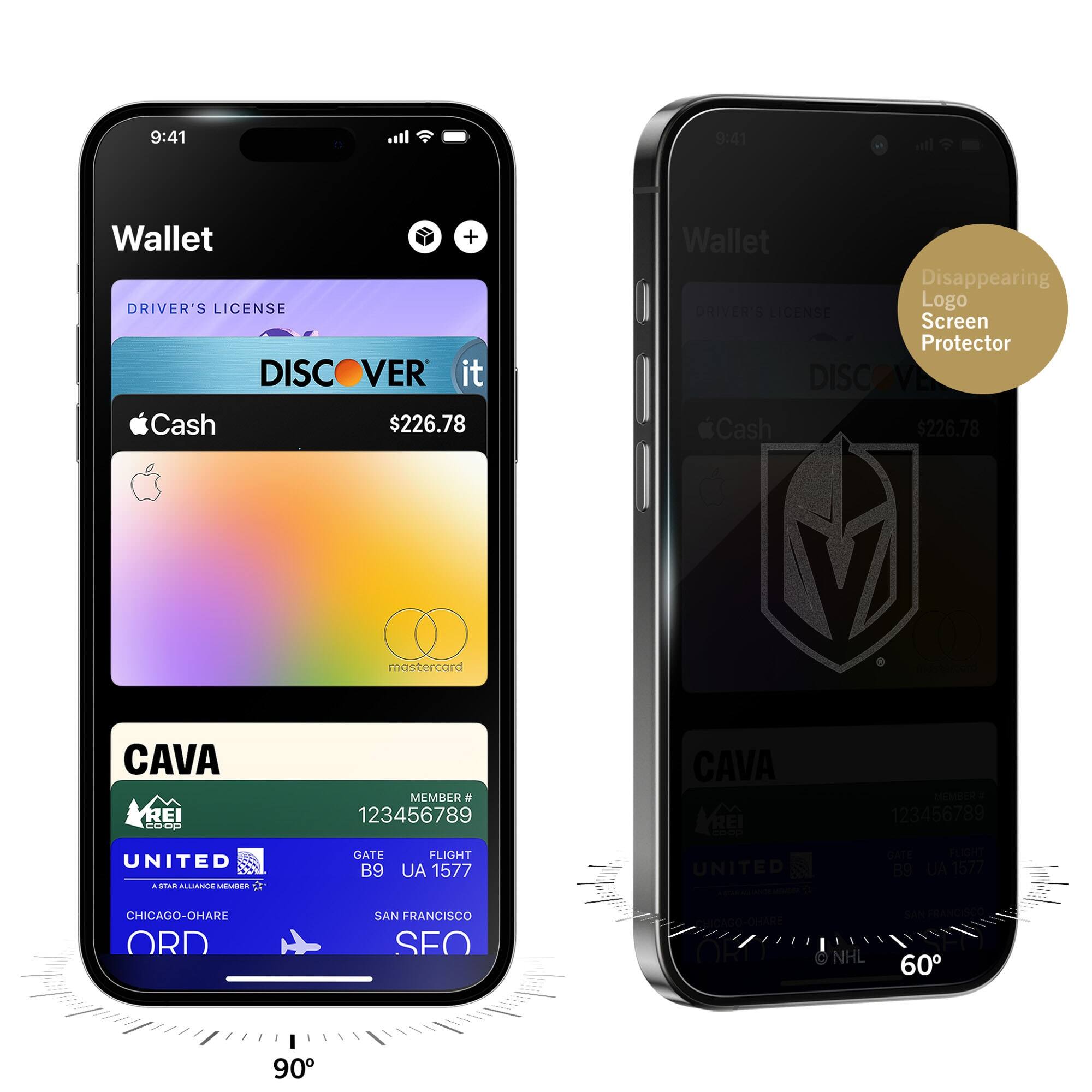 Screen Skinz Vegas Golden Knights Disappearing Logo iPhone Screen ...