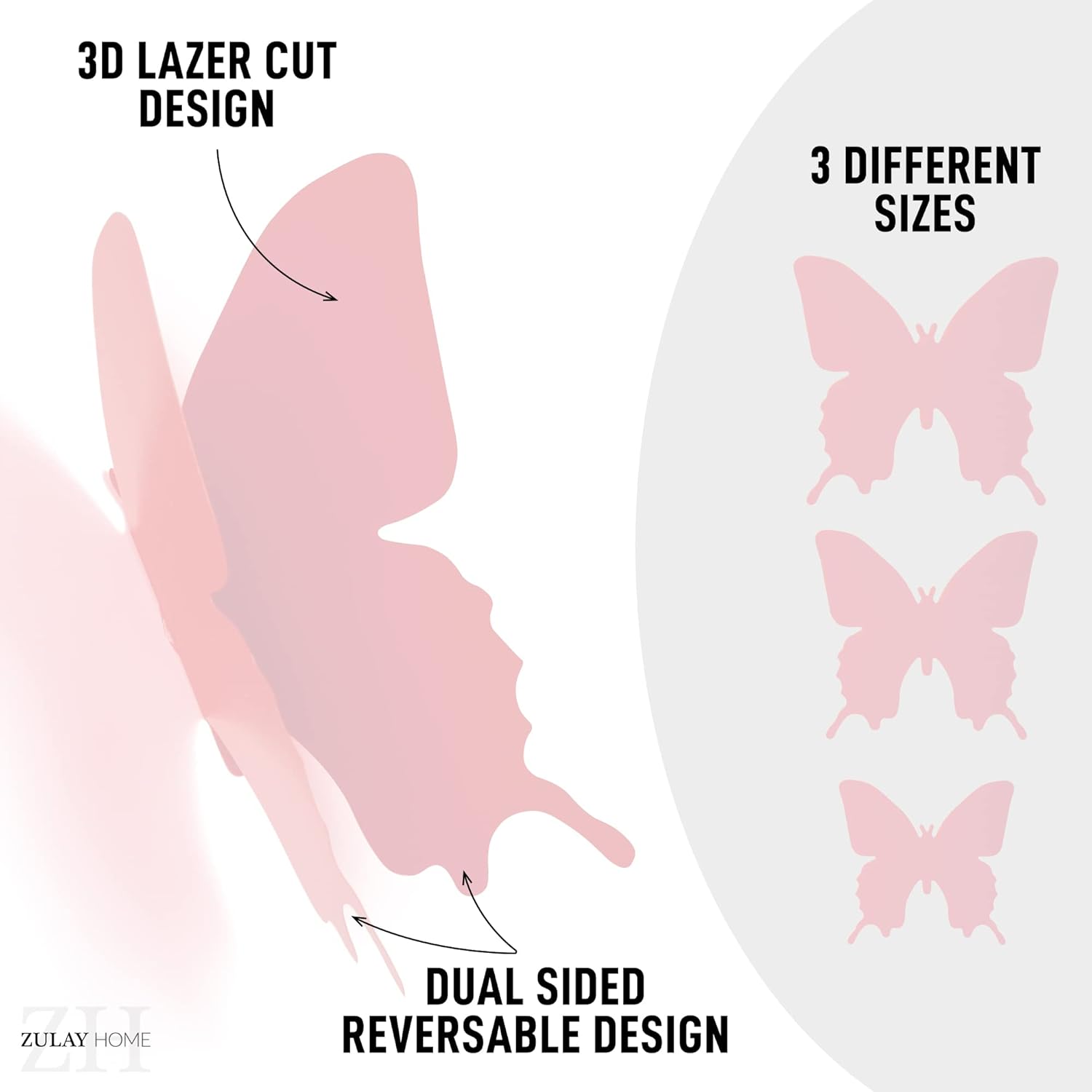 Zulay Kitchen Zulay 24pcs Removable DIY Decorations 3D Butterfly Wall ...