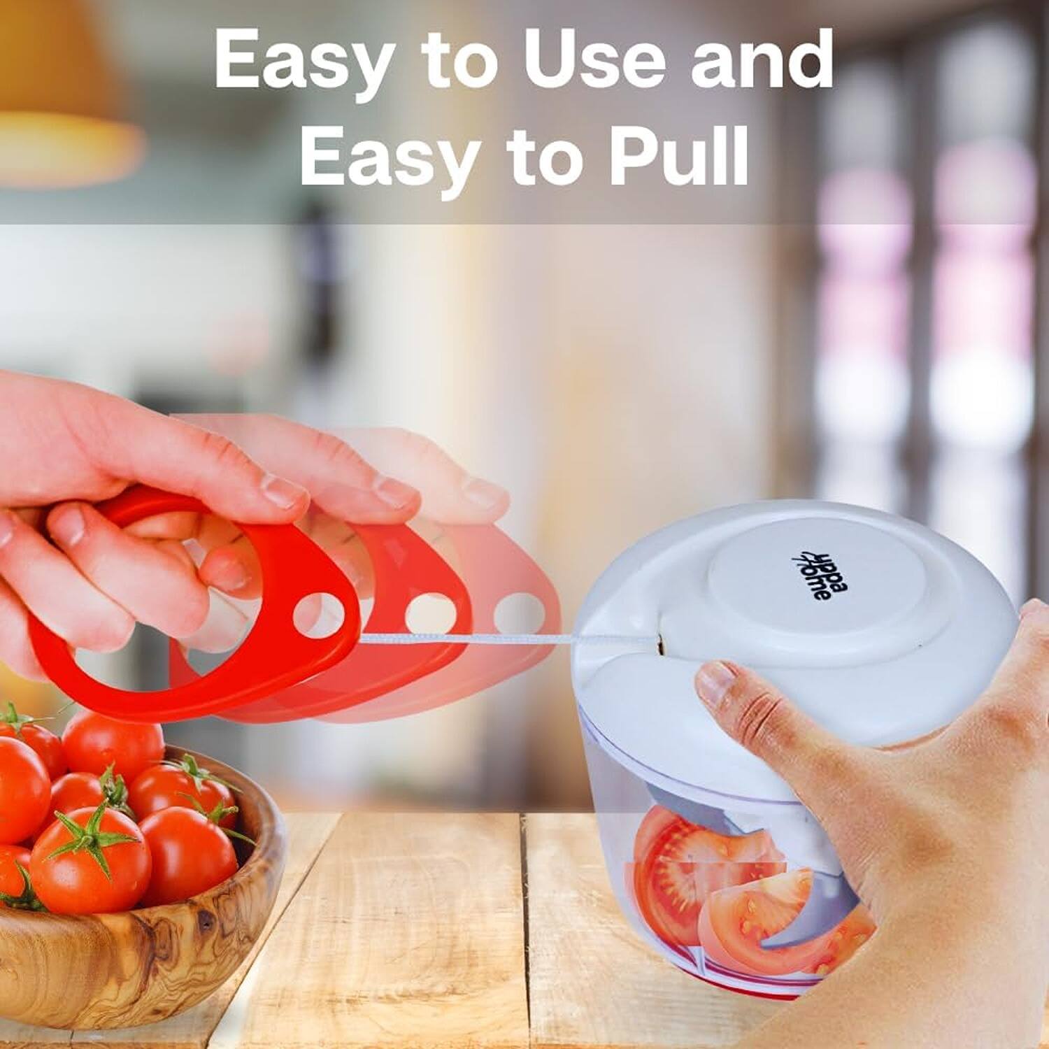 PARKER SLATER Easy String Pull Food Chopper – Manual, BPA Free ...
