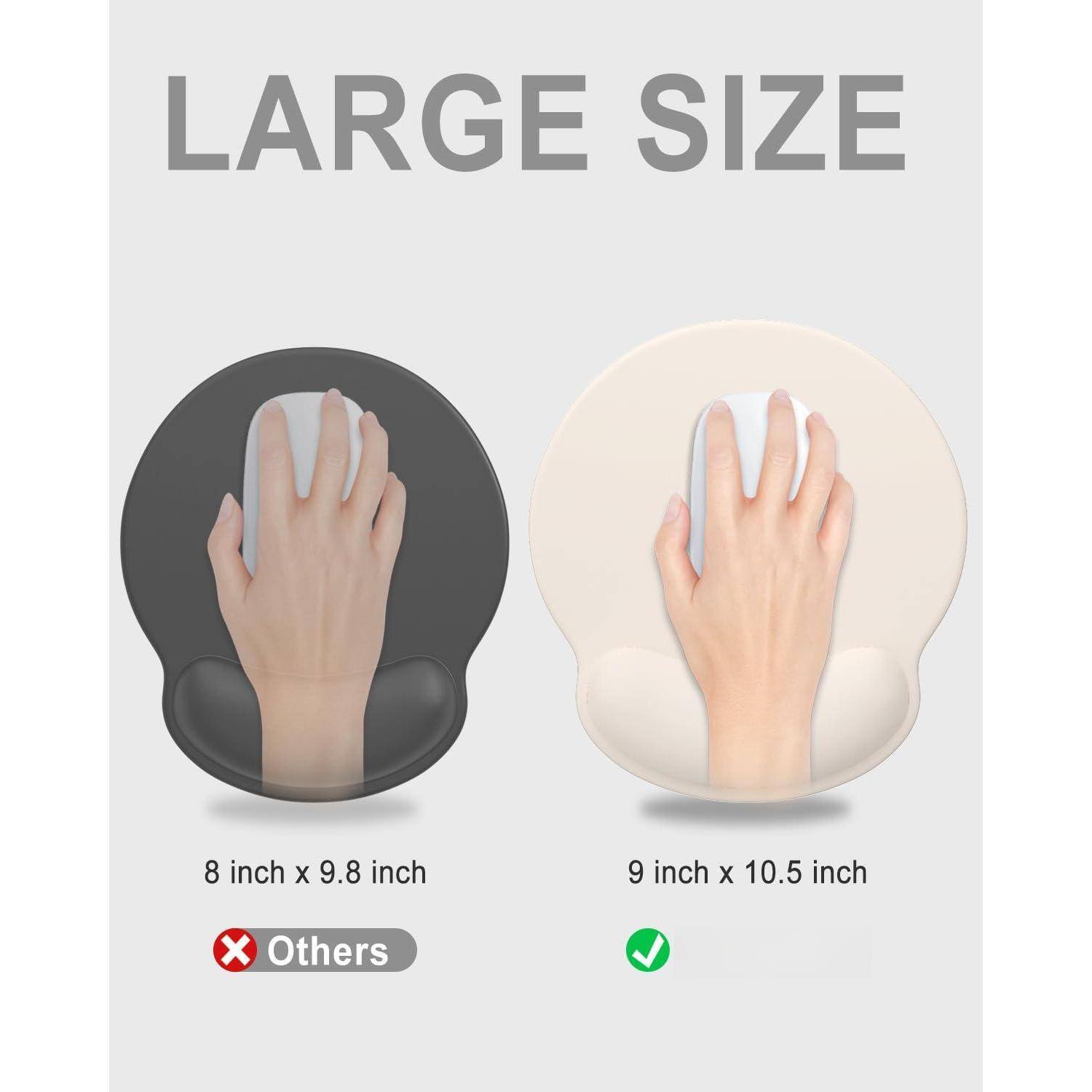 Cozy Serene Mouse Pad With Wrist Rest Comfortable Silicone Non slip ...