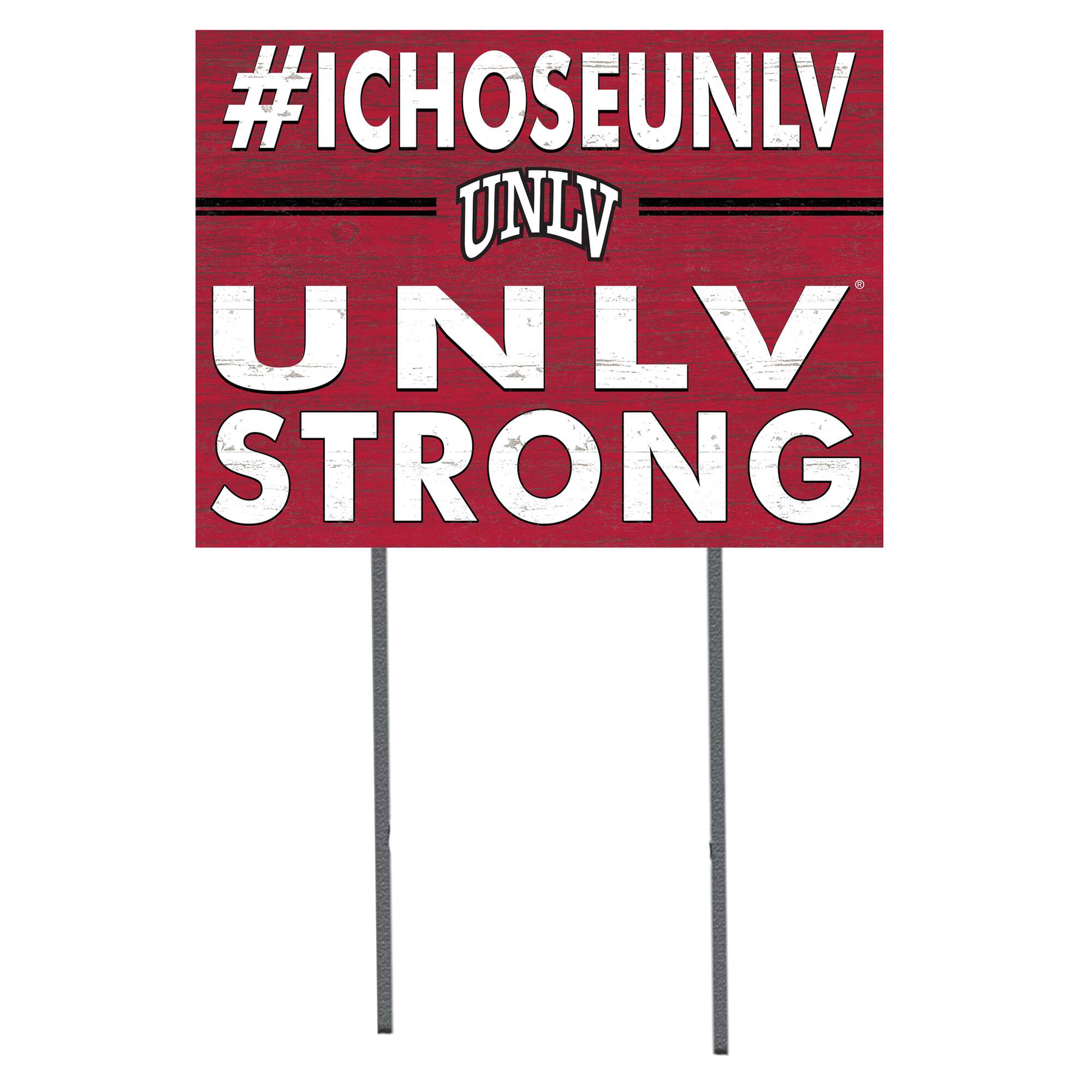 Jardine UNLV Rebels 18'' x 24'' I Chose Lawn Sign Red 4939537 - Best Buy