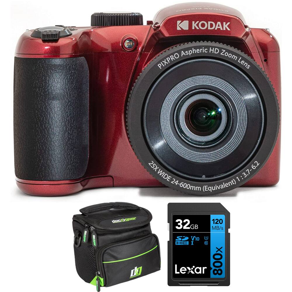Kodak PIXPRO Astro Zoom AZ255 RD 16MP Digital Camera, 25X Zoom + 32GB ...