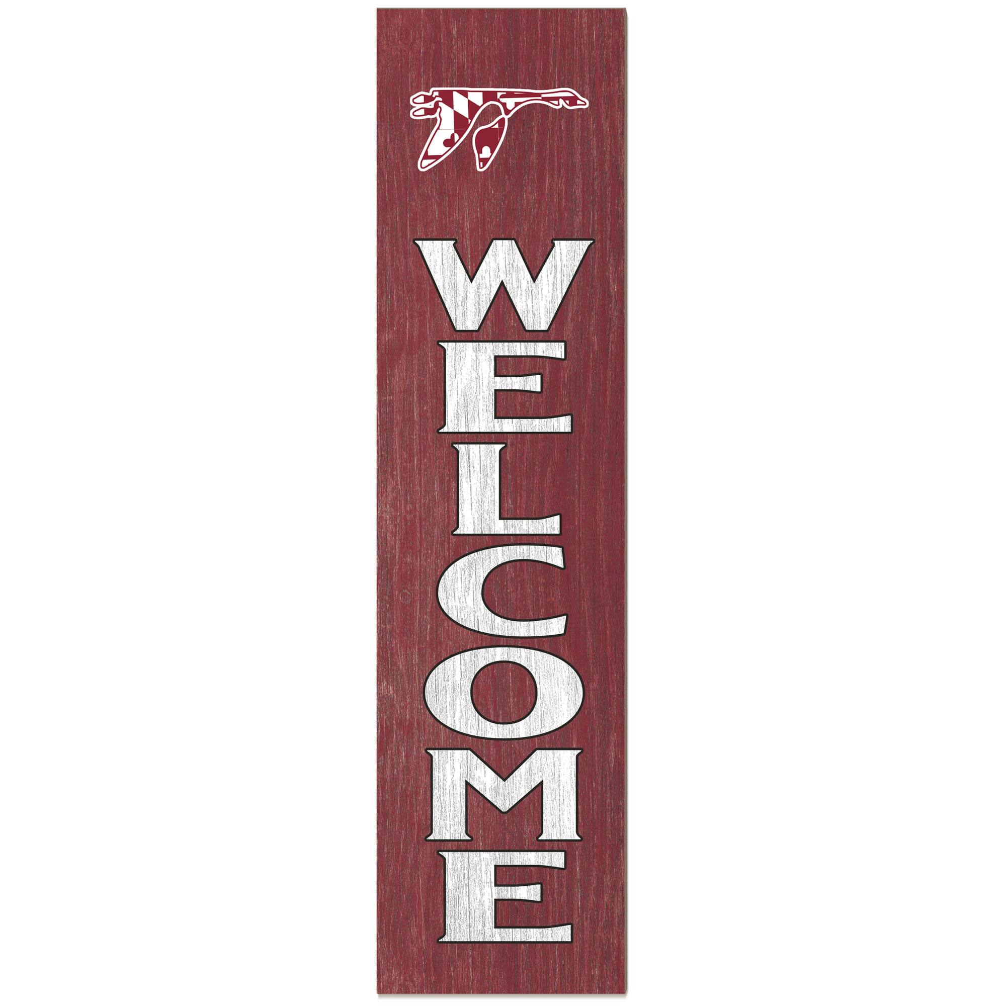 Jardine Washington College Shoremen 12'' x 48'' Outdoor Leaner Welcome ...