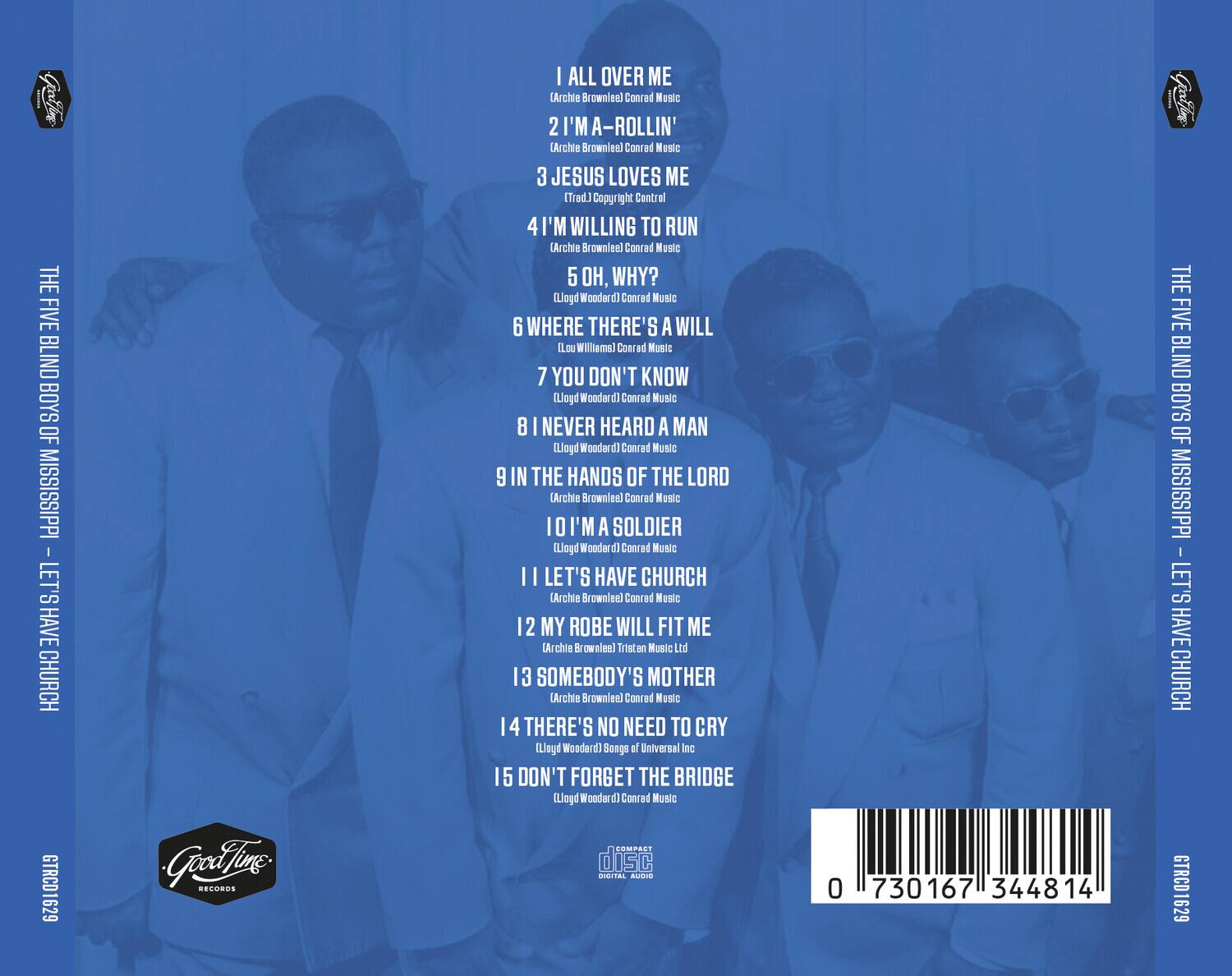 The Five Blind Boys of Mississippi Let's Have Church COMPACT DISCS [CD ...