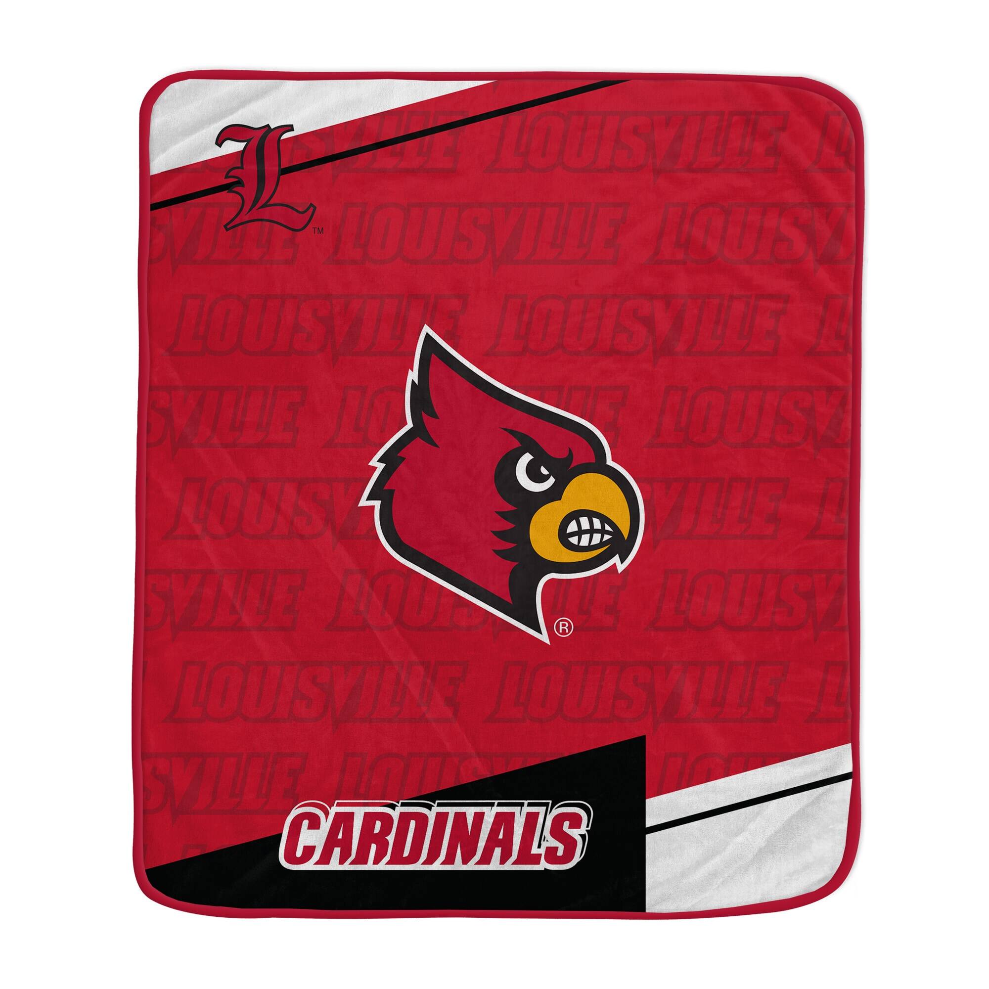 Pegasus Louisville Cardinals 50" x 60" Diagonal Ghost Ultra Soft ...