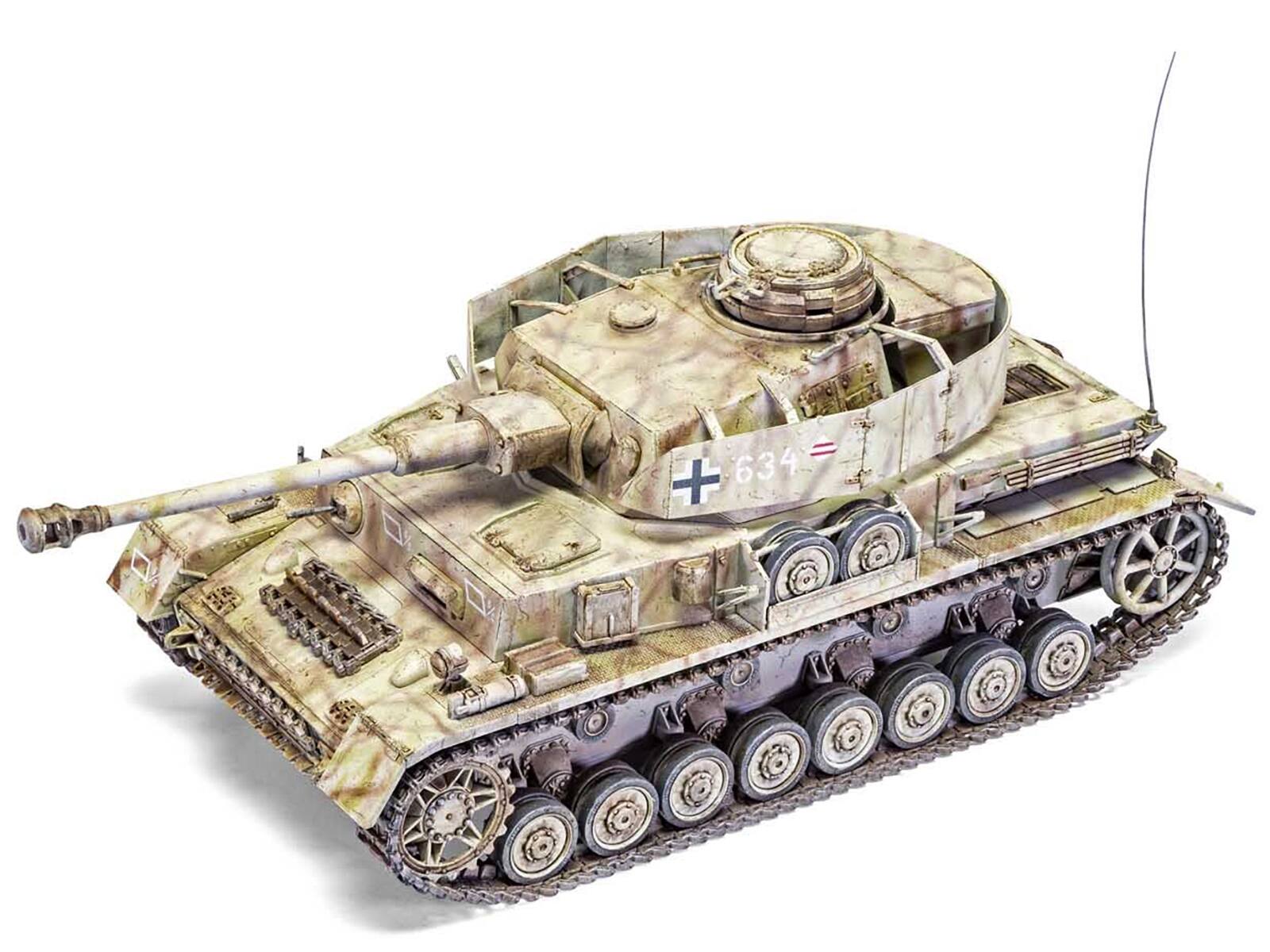 Level 3 Model Kit Panzer IV Ausf.H "Mid Version" Tank with 2 Scheme ...
