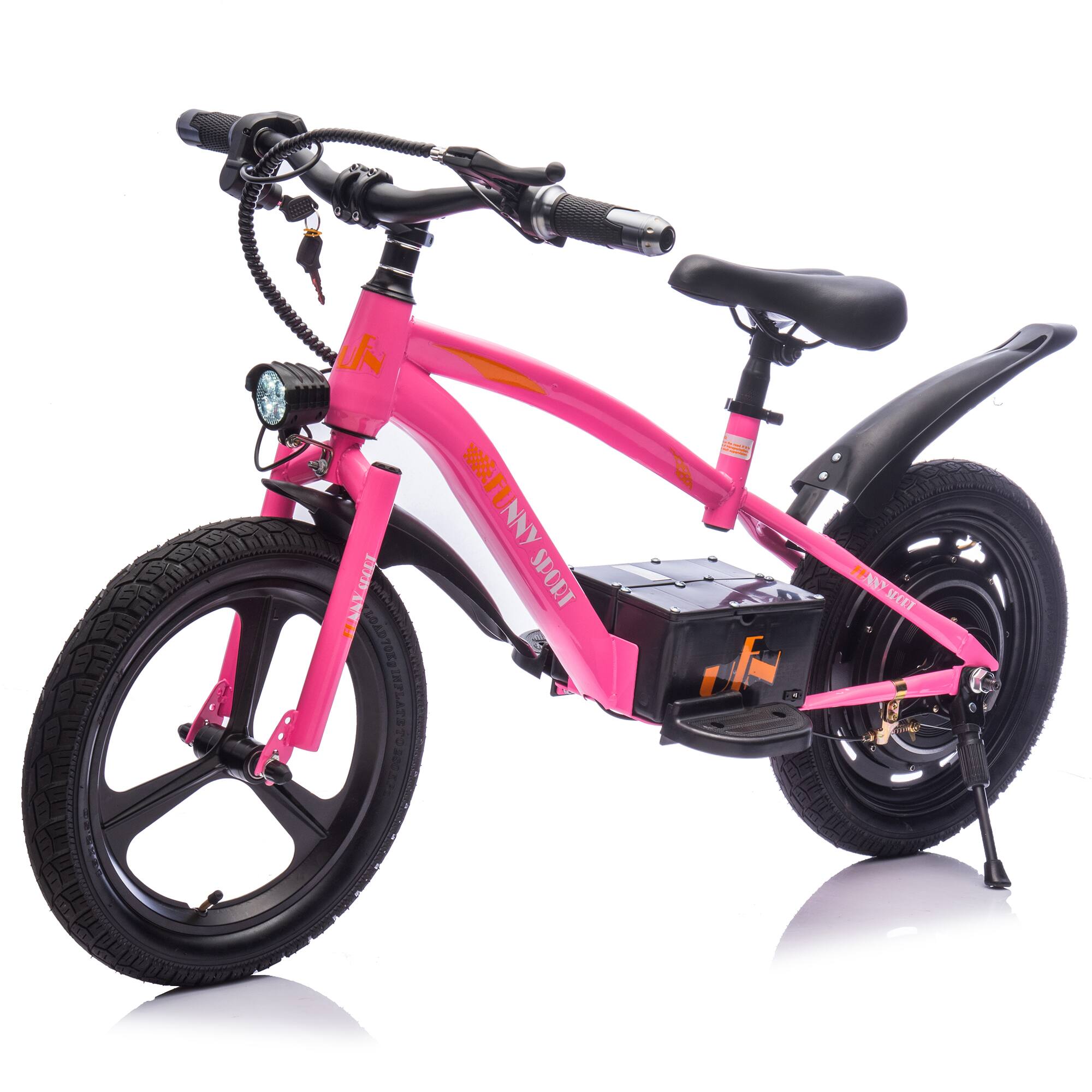 APRILSOUL 24V Kids Electric Dirt Bike 300W 1243MPH 16in Wheels 512 Years Pink SF-WO-W1578P335443 ...