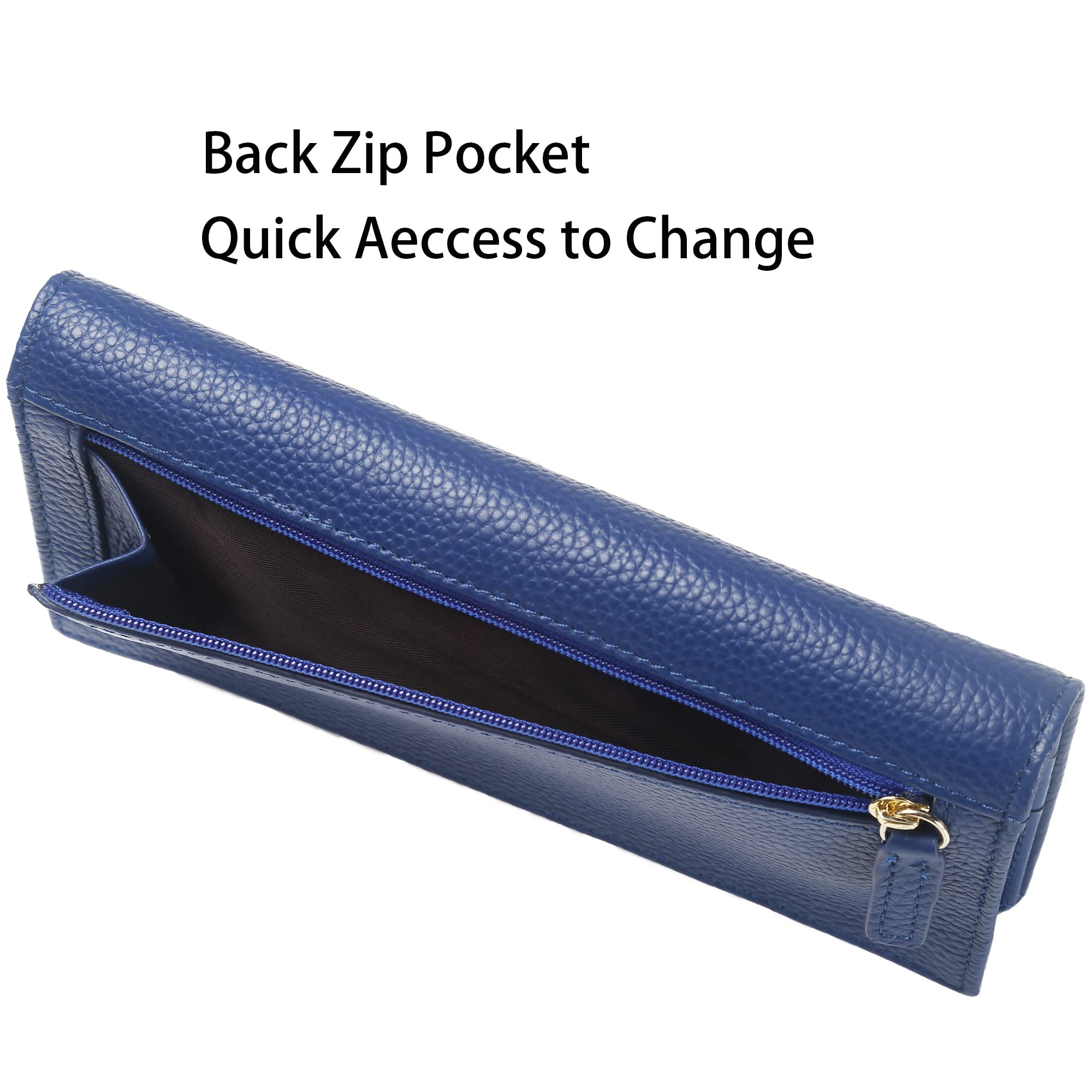 Jadie Link Ultra Slim Thin Leather Women Wallet Rfid Blocking Credit ...