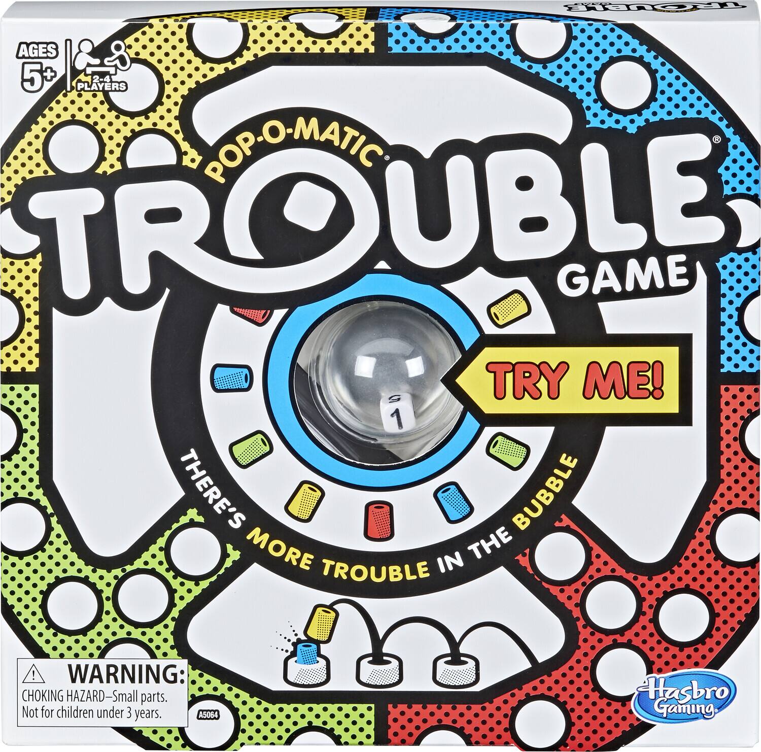 Hasbro Gaming Trouble GAMES (MISC) Multicolor 630509870233 - Best Buy