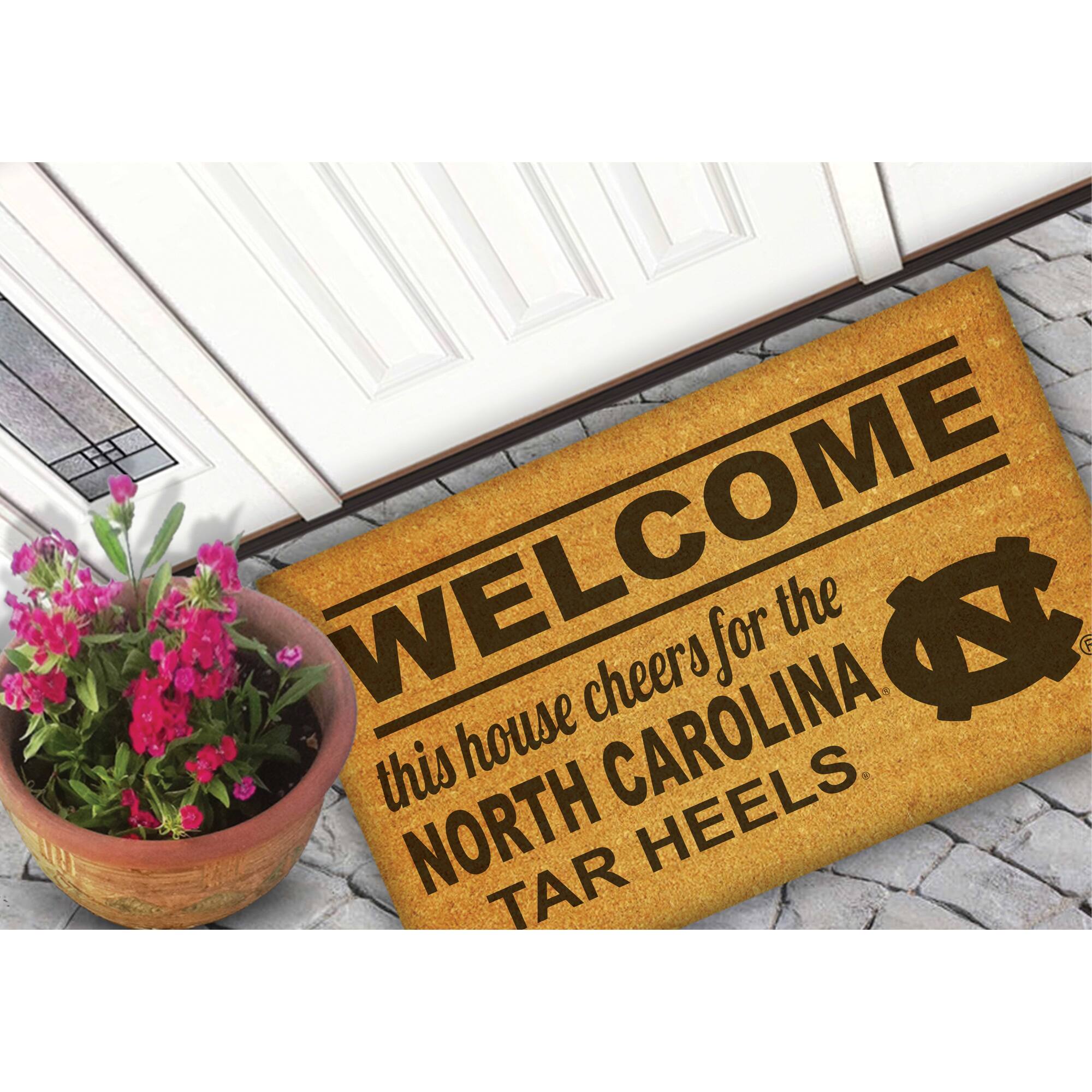 Jardine North Carolina Tar Heels 18" x 30" Welcome Doormat Brown ...