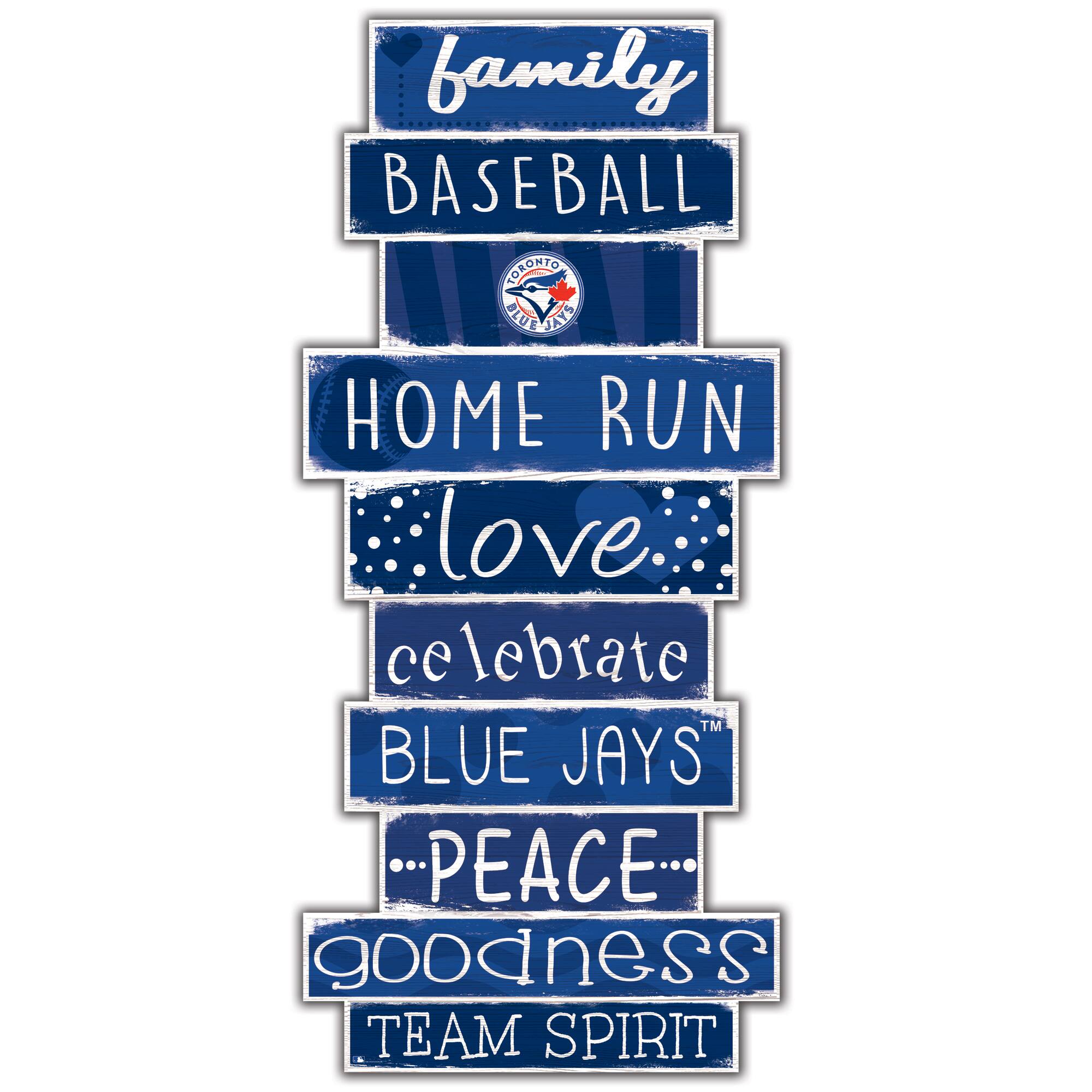 Fan Creations Toronto Blue Jays 5'' x 24'' Celebrations Stack Sign ...