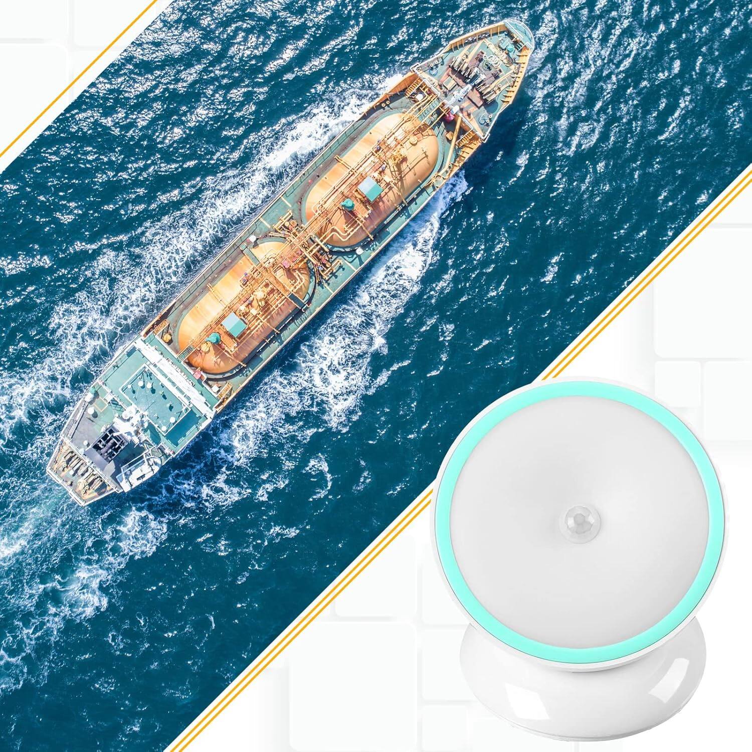 RTMB LED Motion Sensor Puck Light, Cordless, Rotating Base, 2 Pack ...