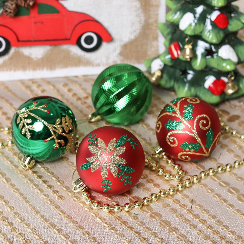 OrnamentallyYou Uniquely Patterned Christmas Bauble Set 35 Ornaments ...