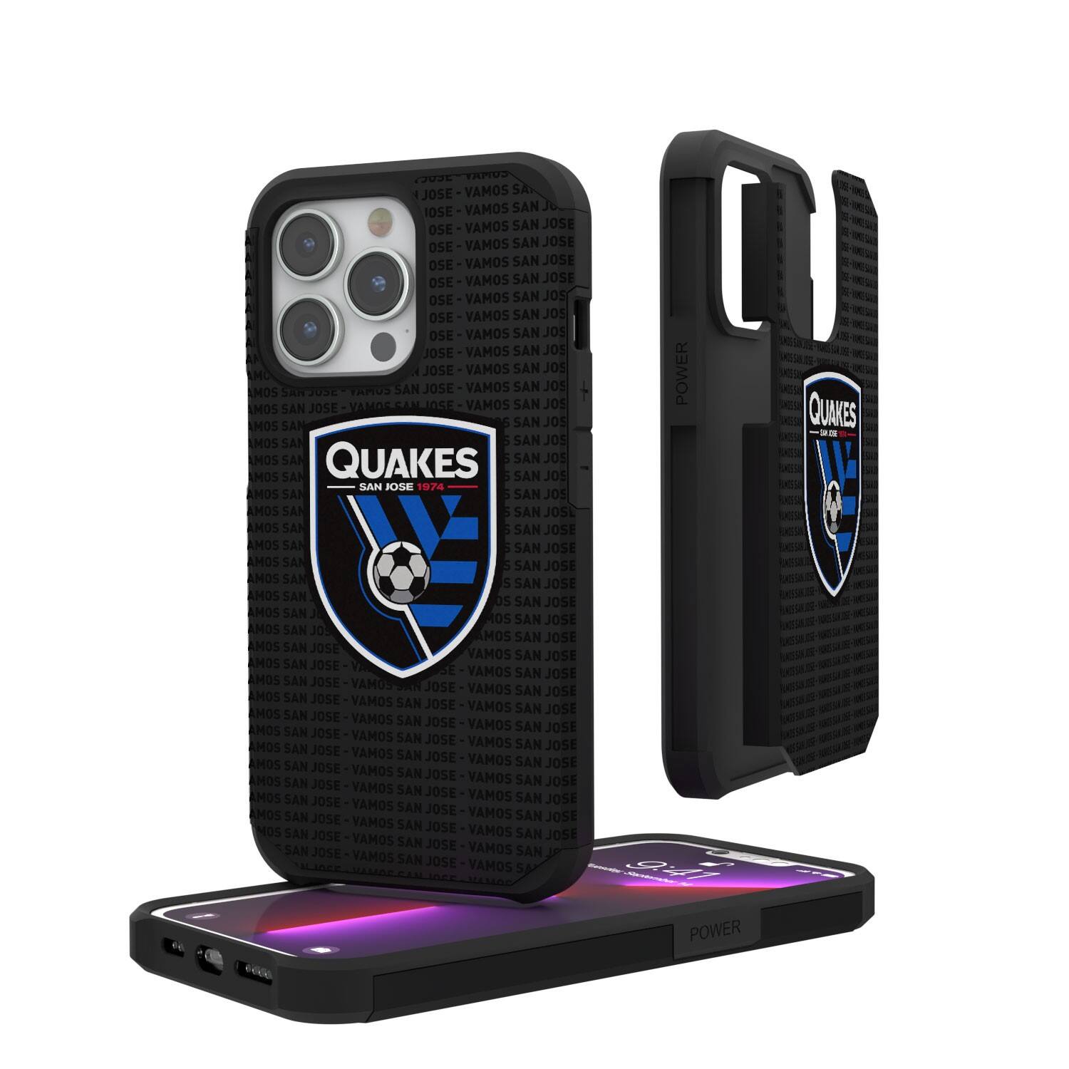 Keyscaper MLS San Jose Earthquakes iPhone Text Backdrop Rugged Case 15 ...