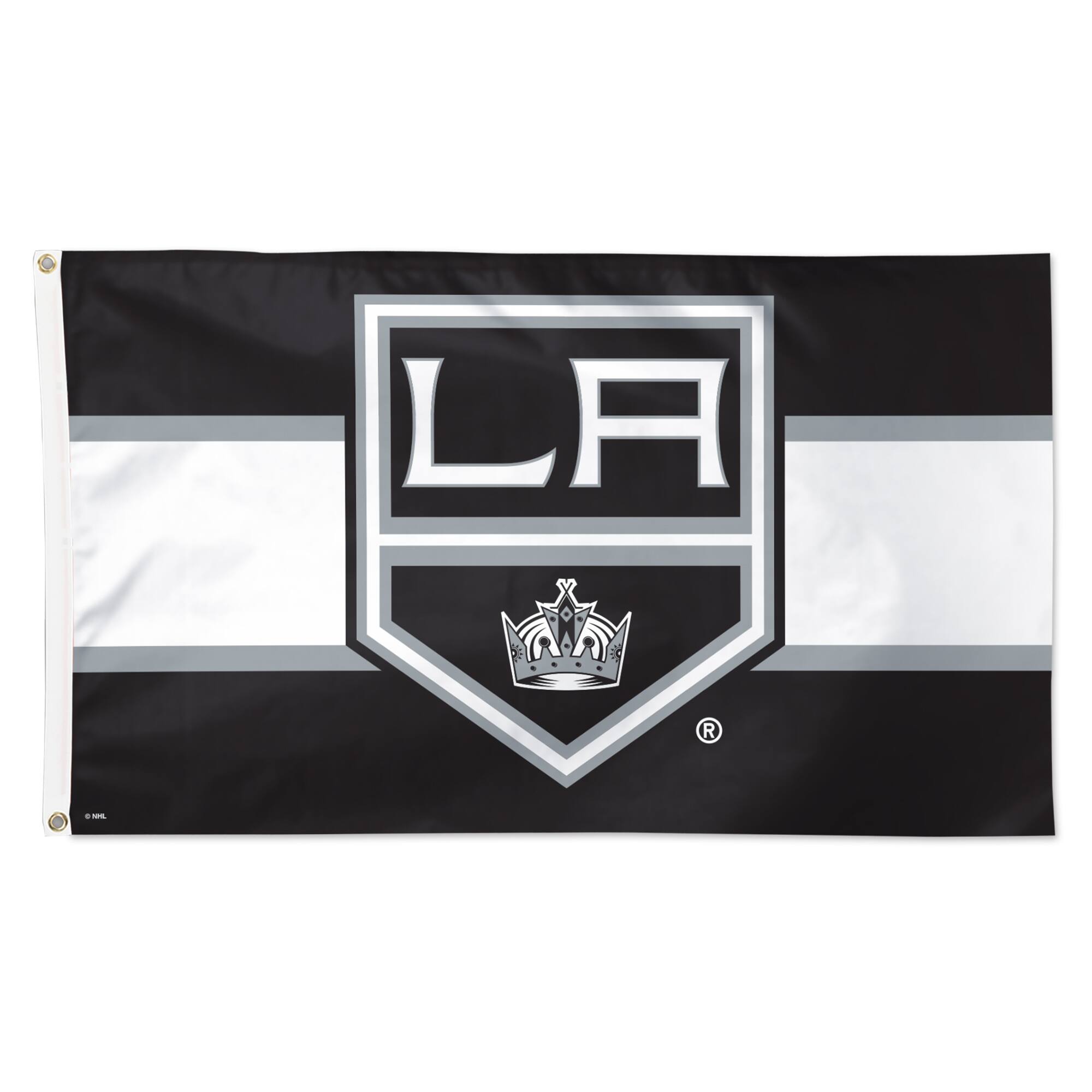 WinCraft Los Angeles Kings 3' x 5' Team Stripe Deluxe Single Sided Flag ...