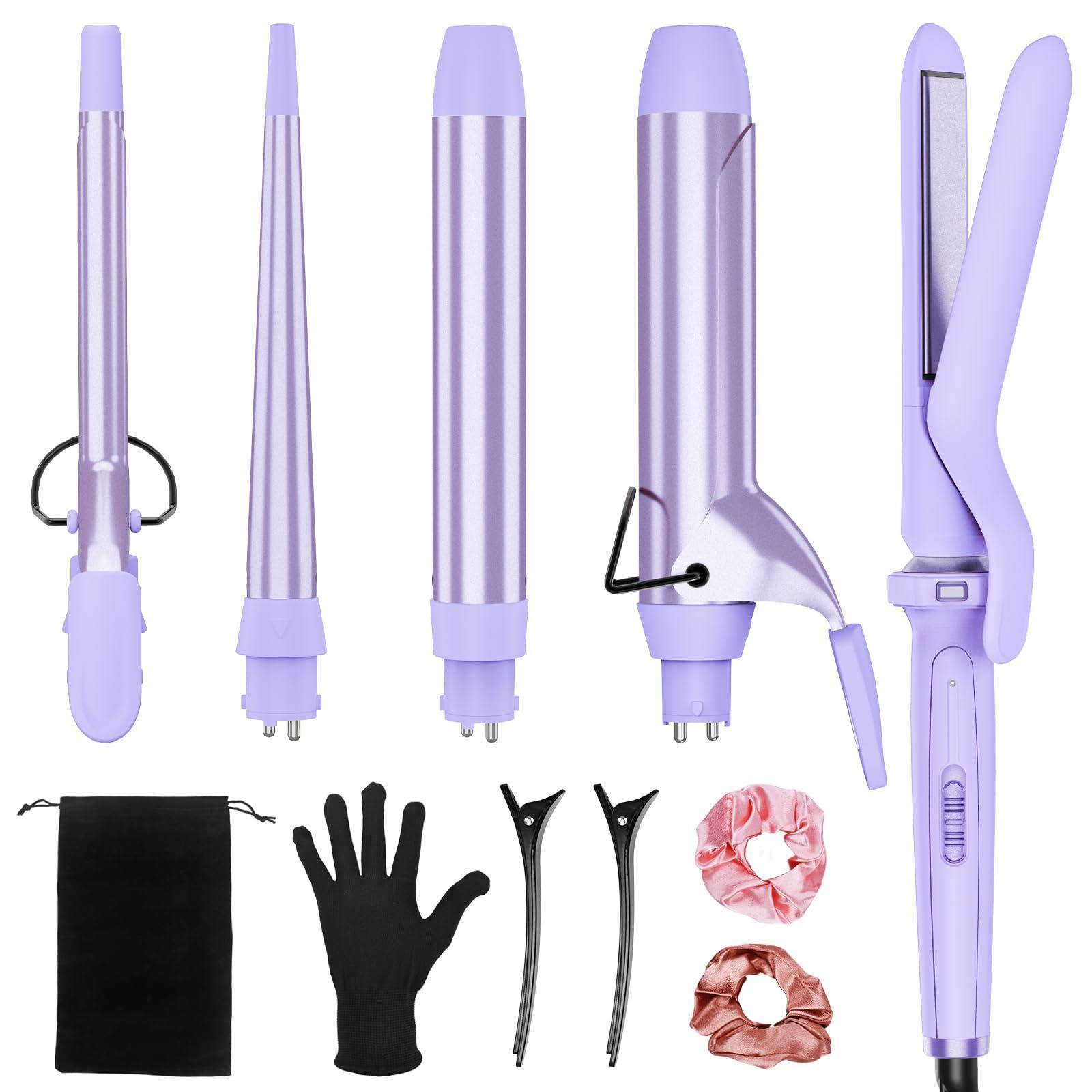 HM 1810 In Curling Iron With Interchangeable Ceramic Wand Set Flat Hair ...