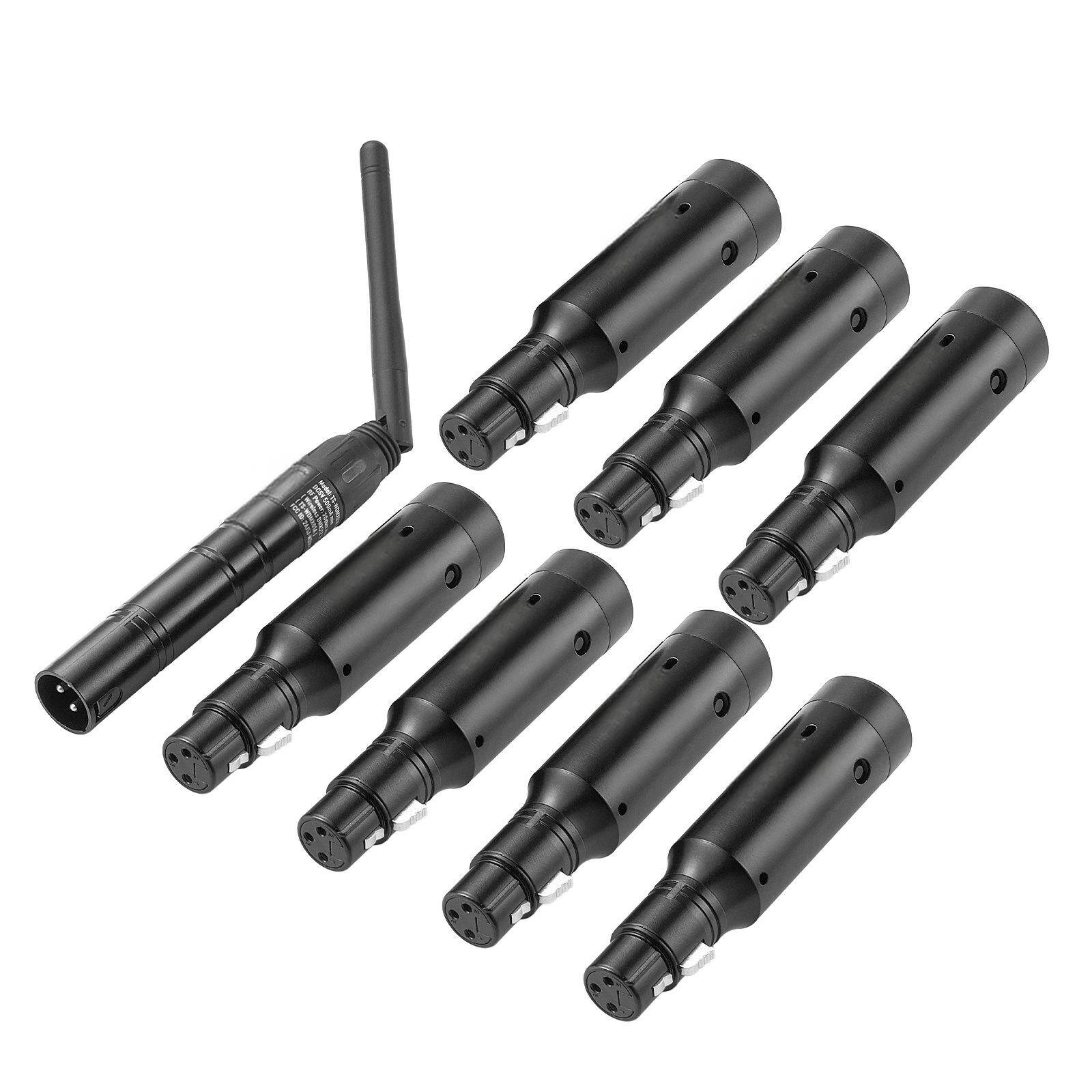 Glintex DMX Wireless Receiver 7 Receivers 1 Transmitter 2.4G ISM Band ...