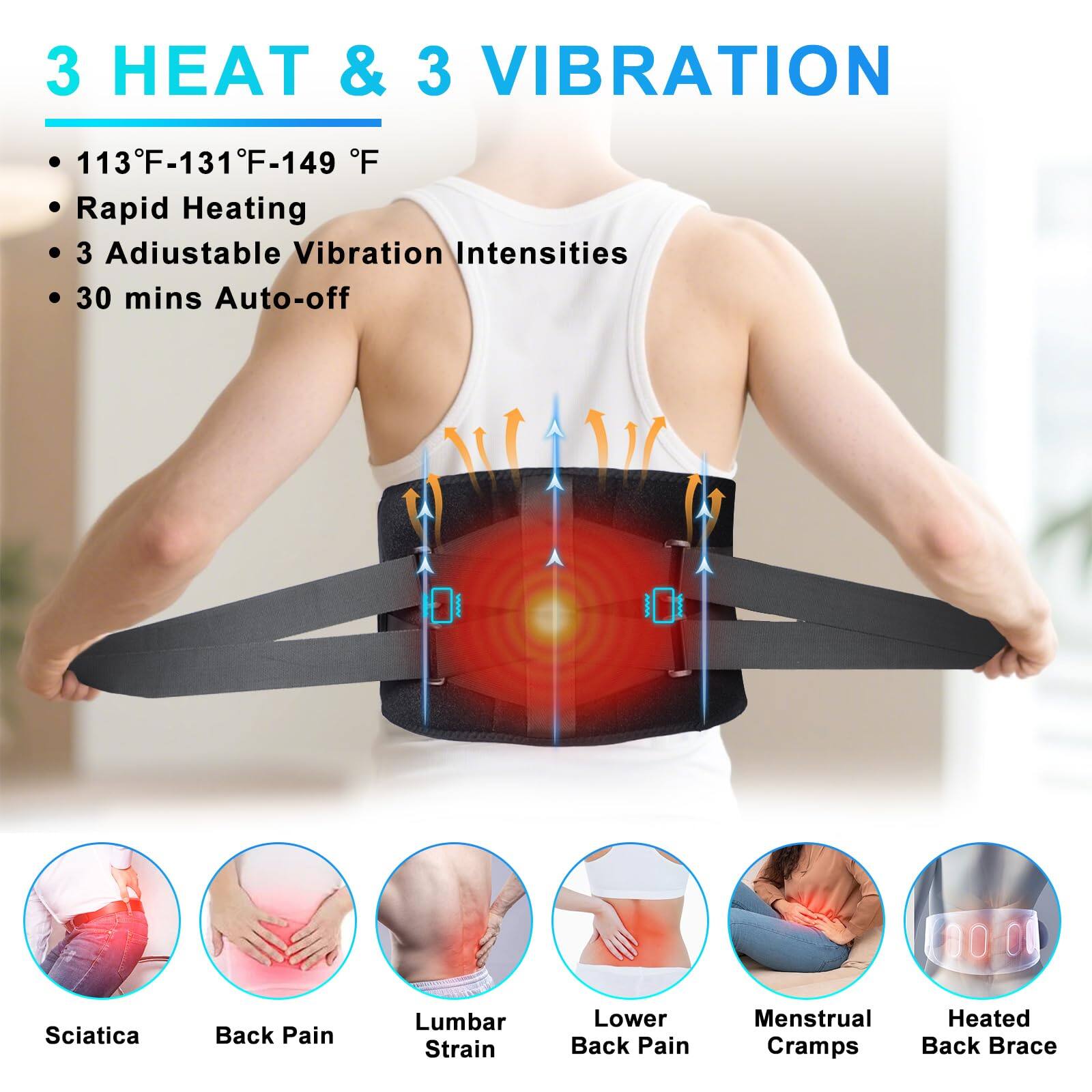 The Best Inks Heating Pad For Lower With 3 Heat 3 Vibration 10000mah ...