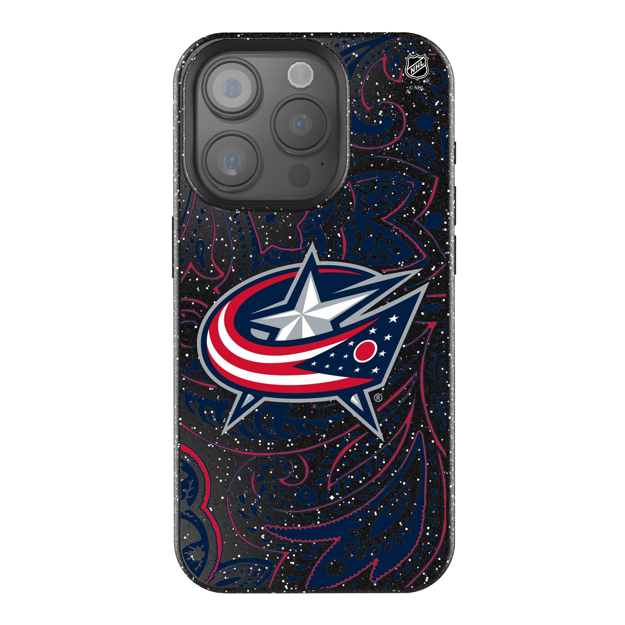 Keyscaper NHL Columbus Blue Jackets Paisley Bling iPhone Case 15 Pro ...