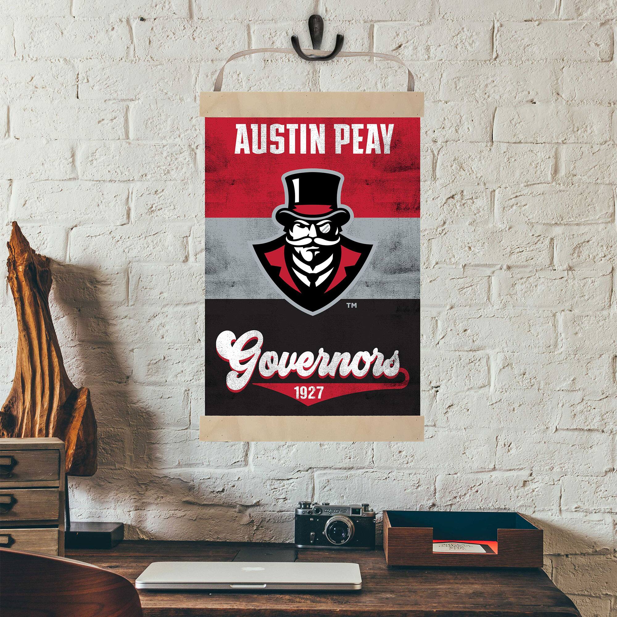 Jardine Austin Peay State Governors Reversible Retro Logo Banner Sign ...