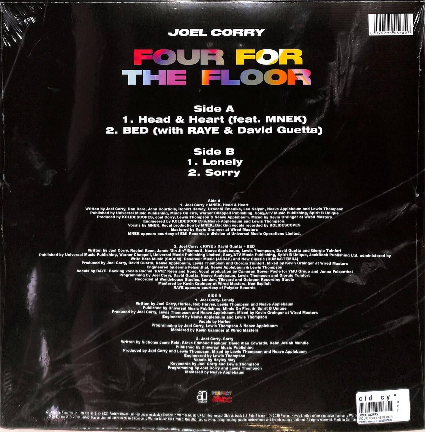 Joel Corry Four For The Floor VINYL LP - Best Buy