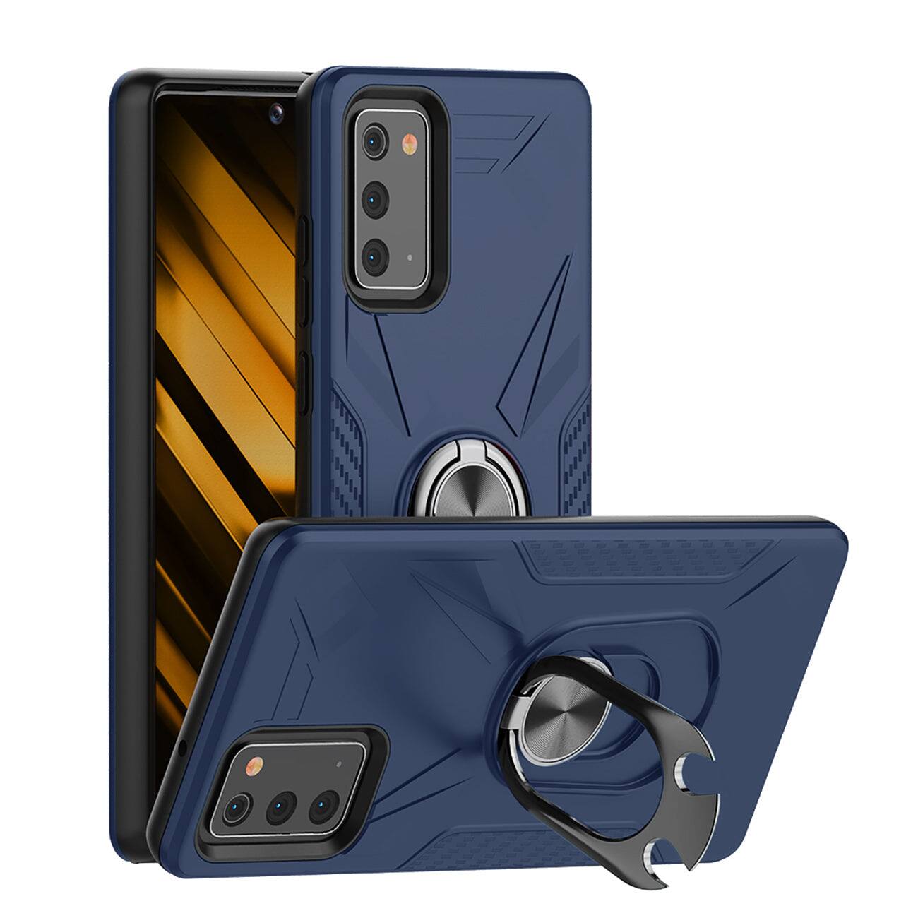 Reiko Phone Case With Ring Holder Samsung Galaxy Note 20 In Blue - Best Buy