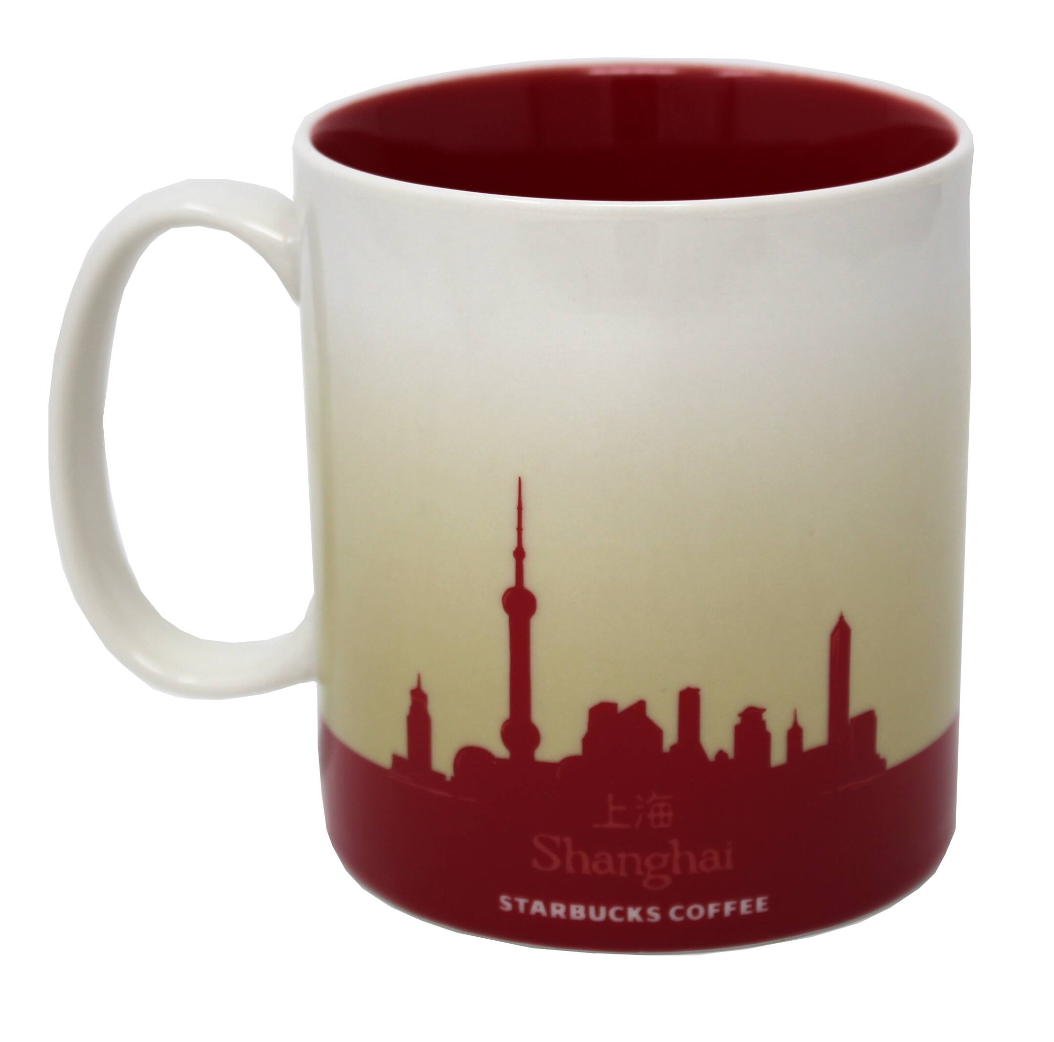 Starbucks Global Icon Series Shanghai Ceramic Mug, 16 Oz Red 861624 ...