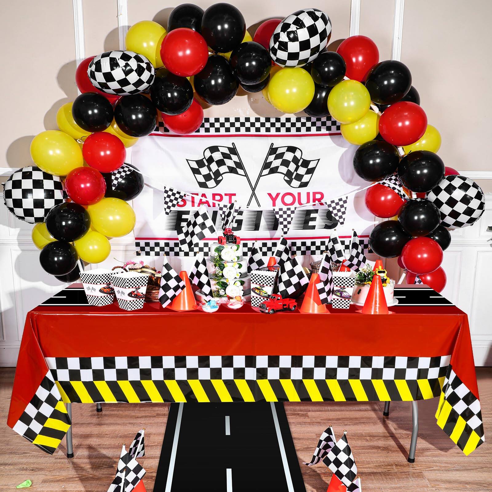 Dapper Styles 3 Racing Car Plastic Tablecloth Race Birthday Party ...