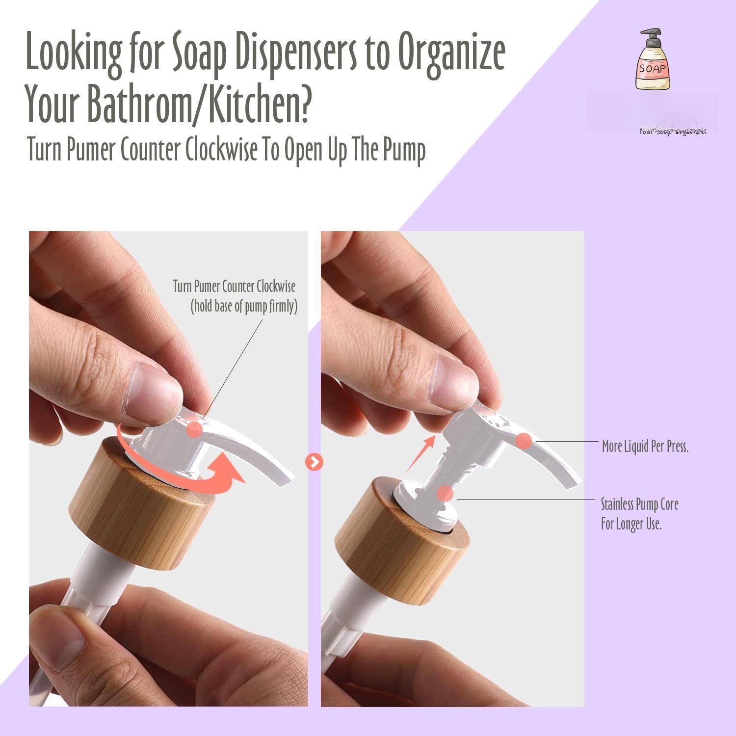 Dapper Styles Glass Kitchen Soap Dispenser Detergent Or Hands For Sink ...