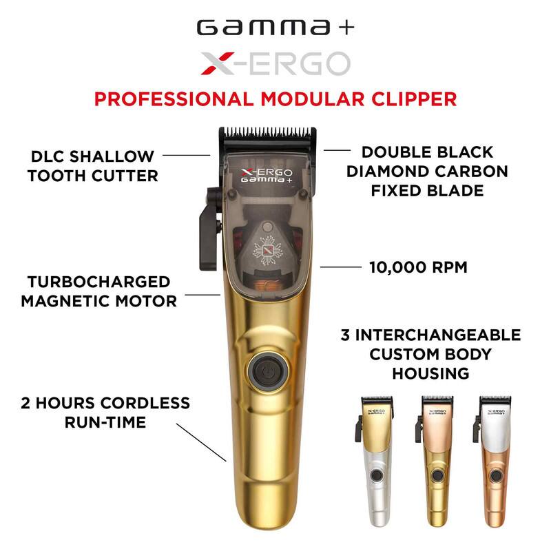 Gamma+ X Ergo Professional Magnetic Microchipped Modular Cordless Hair ...