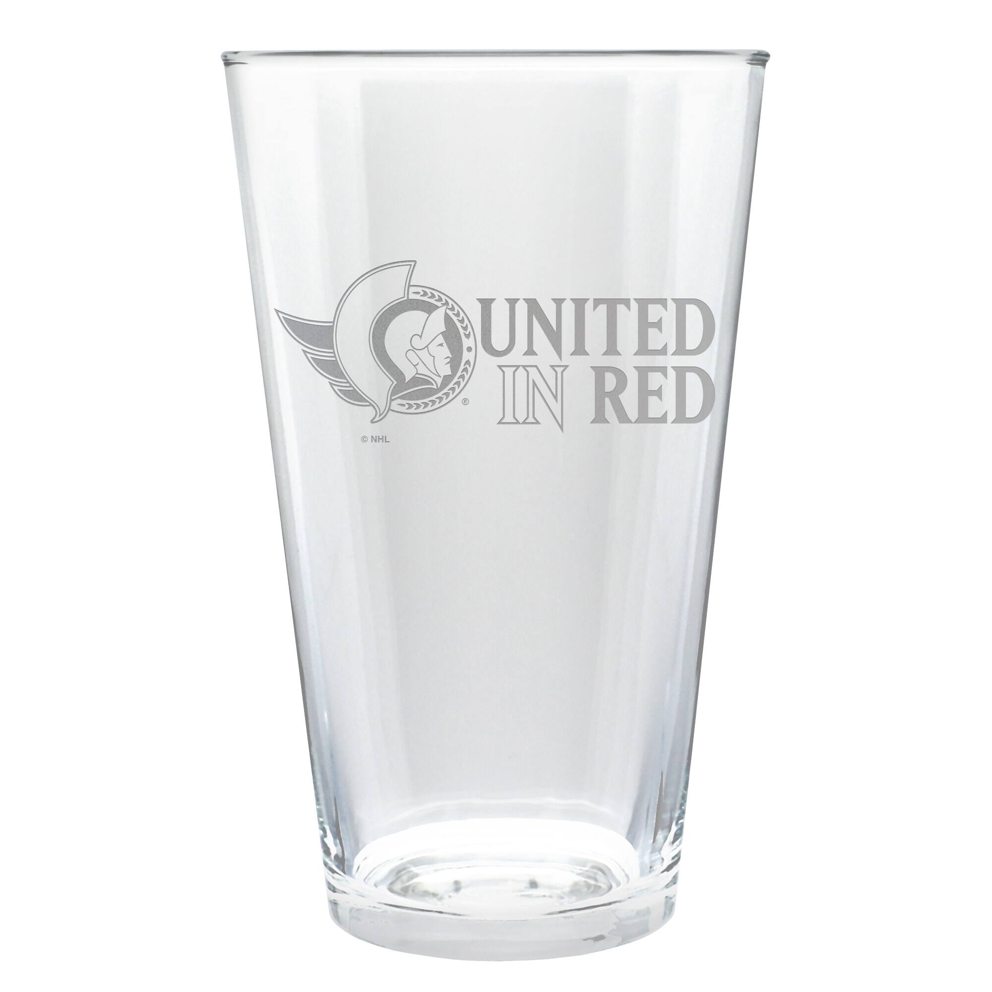 Great American Products Ottawa Senators Etched 16oz. Rally Cry Pint ...