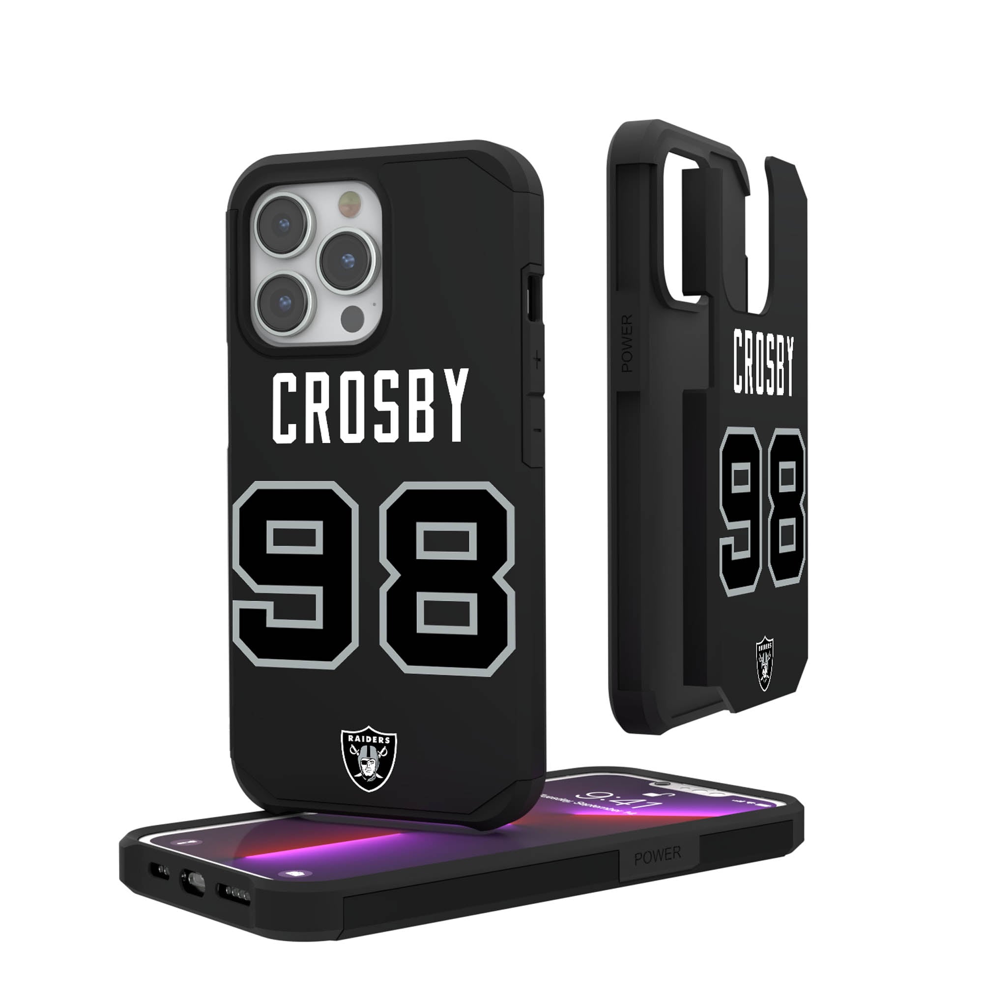Keyscaper NFL Maxx Crosby Las Vegas Raiders iPhone Rugged Case 14 Plus ...