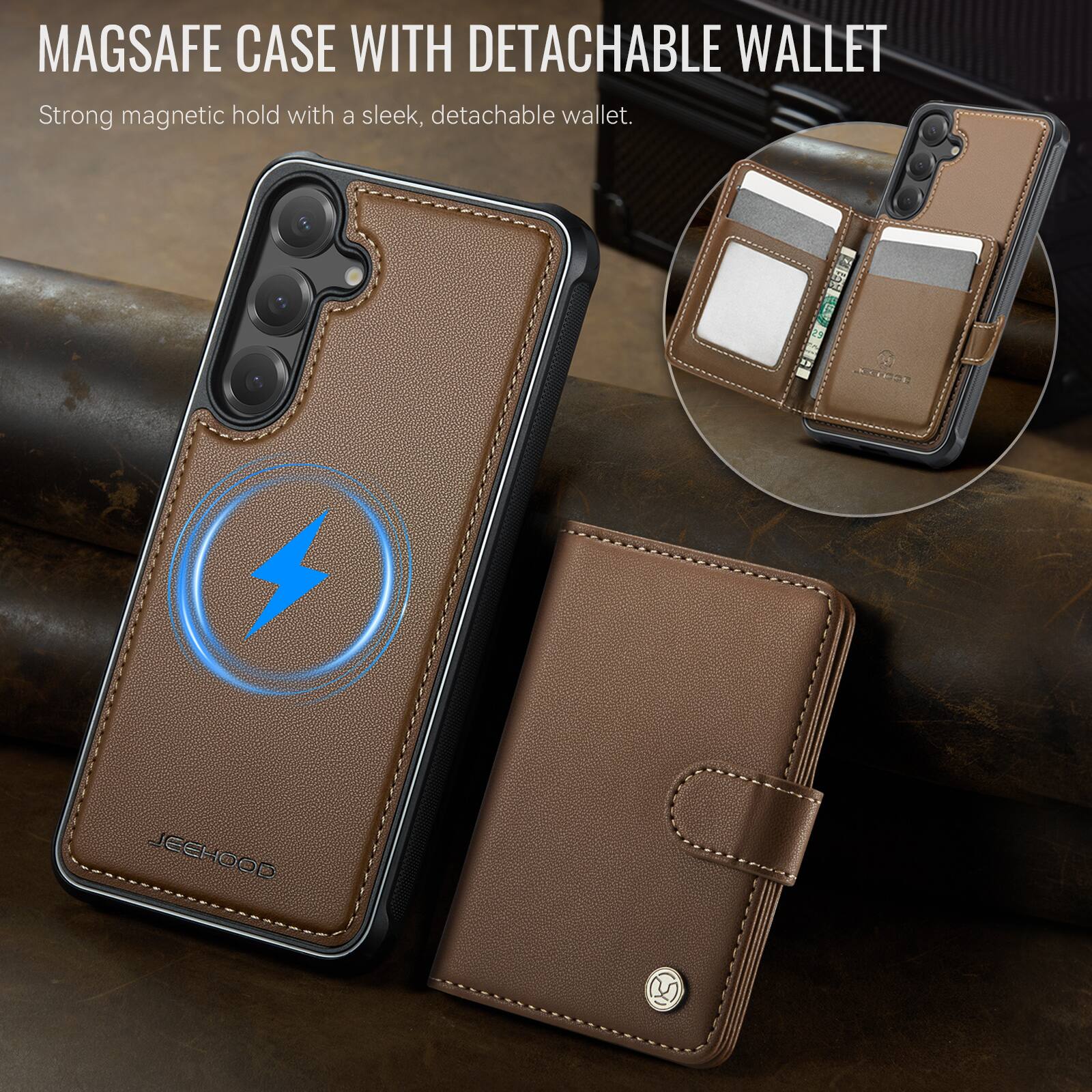 Dteck For Samsung Galaxy A56 Leather Flip Stand RFID Leather Wallet Mag ...